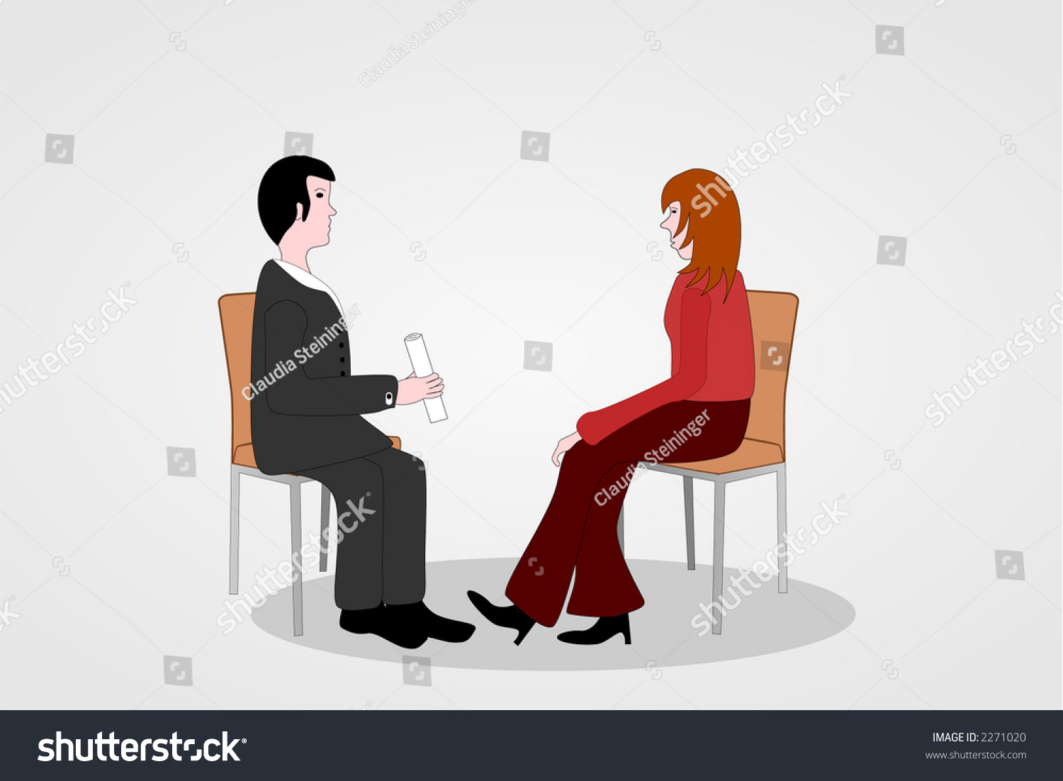 Conversation Vector Stock Vector (Royalty Free) 2271020 | Shutterstock