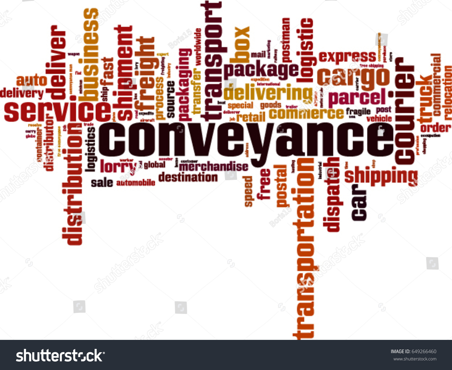 Conveyance Word Cloud Concept Vector Illustration Stock Vector (Royalty ...