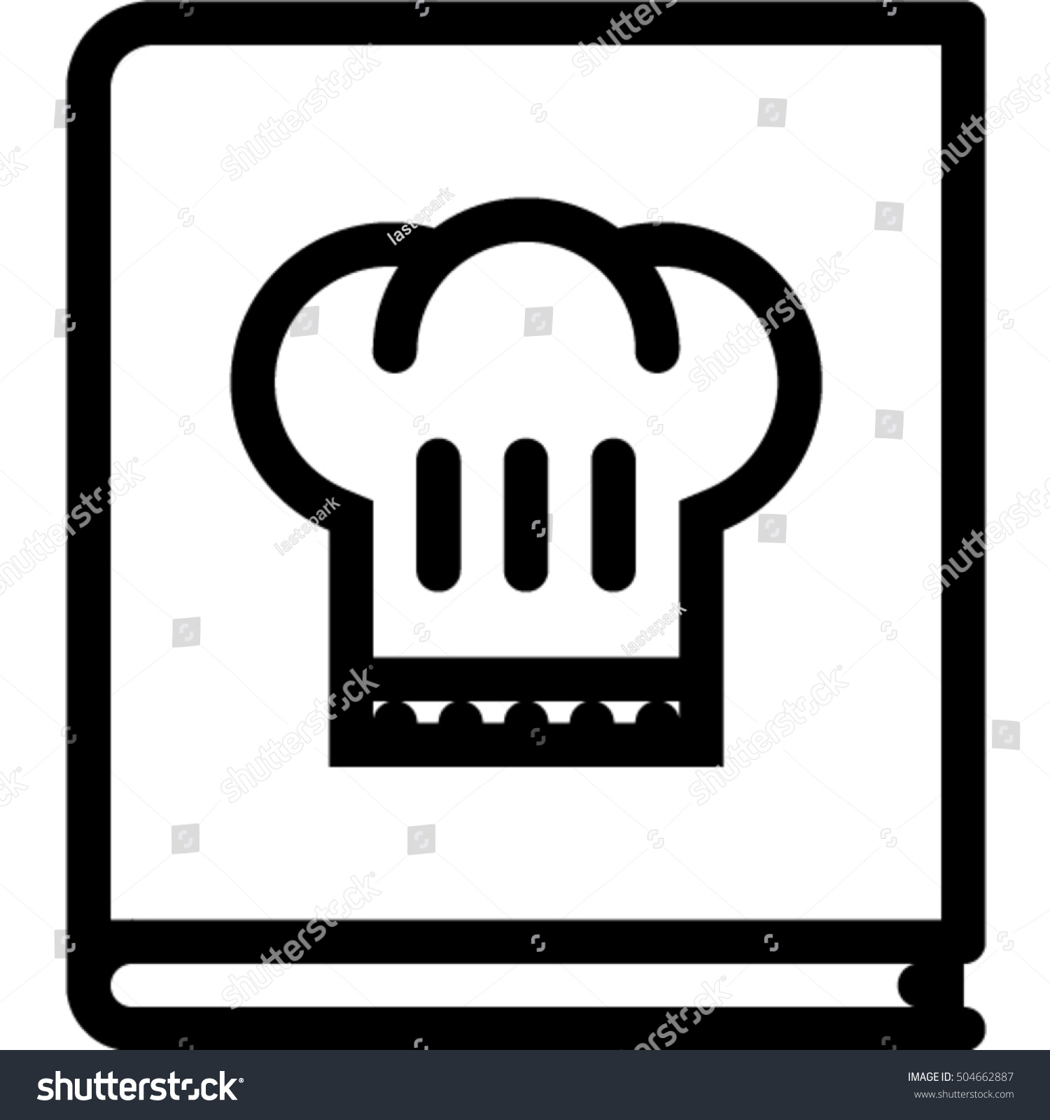 Cook Book Icon Stock Vector (Royalty Free) 504662887 | Shutterstock