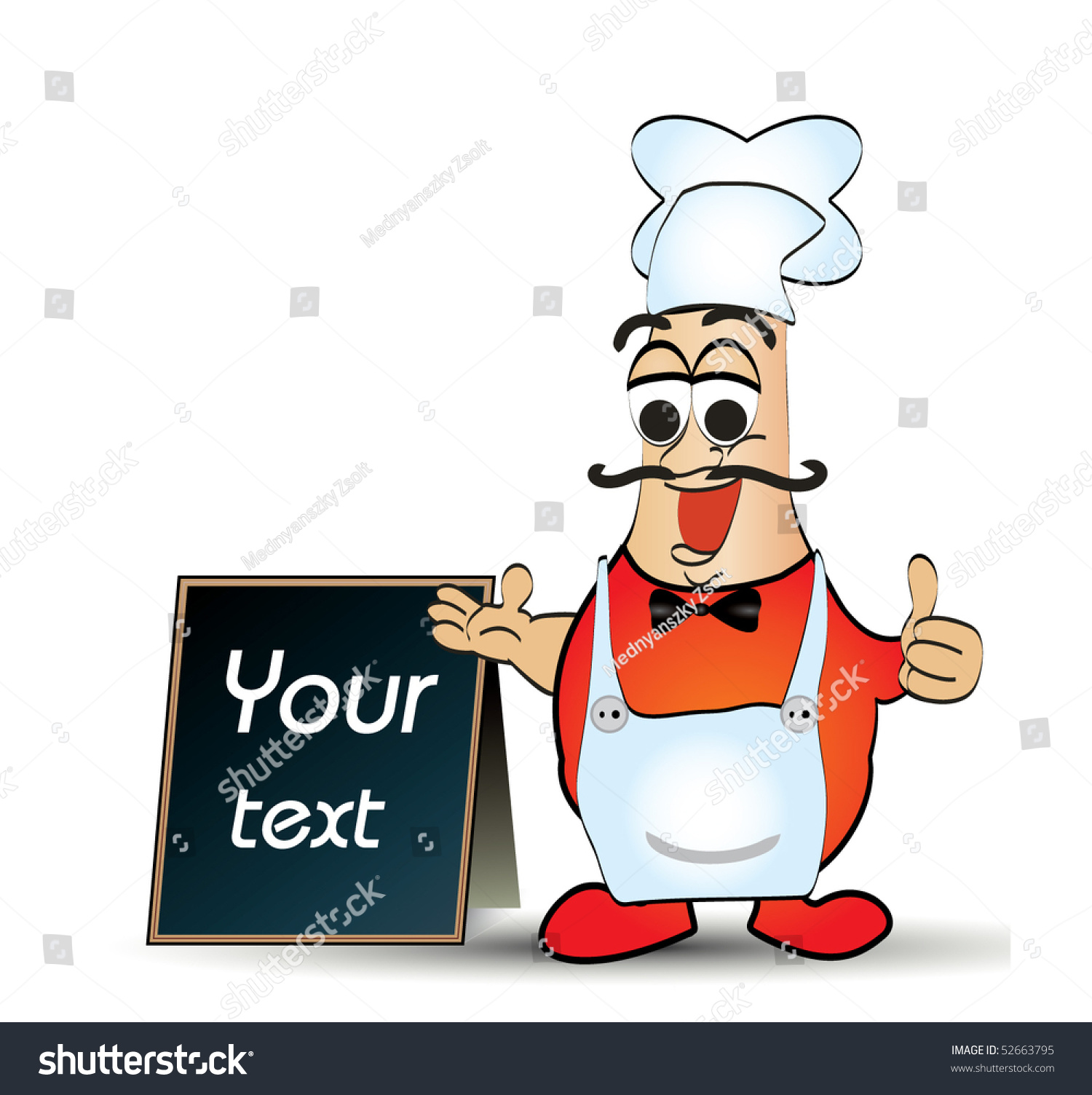Cook Mascot Stock Vector (Royalty Free) 52663795 | Shutterstock