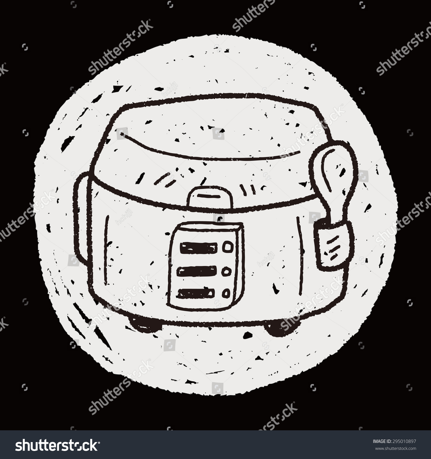 Cooker Doodle Stock Vector (Royalty Free) 295010897 | Shutterstock