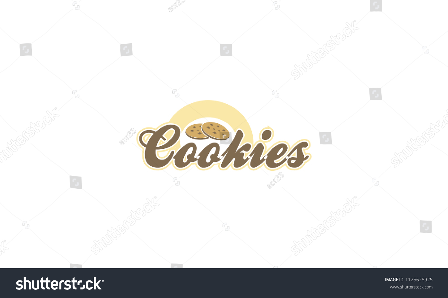 Cookies Logo Icon Vector Stock Vector (Royalty Free) 1125625925