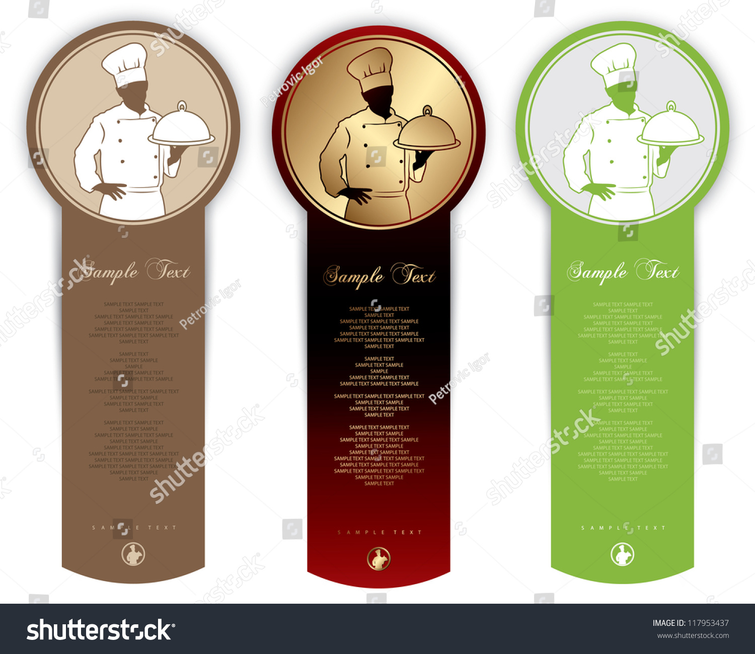 Cooking Banner Vector Illustration Stock Vector (Royalty Free) 117953437