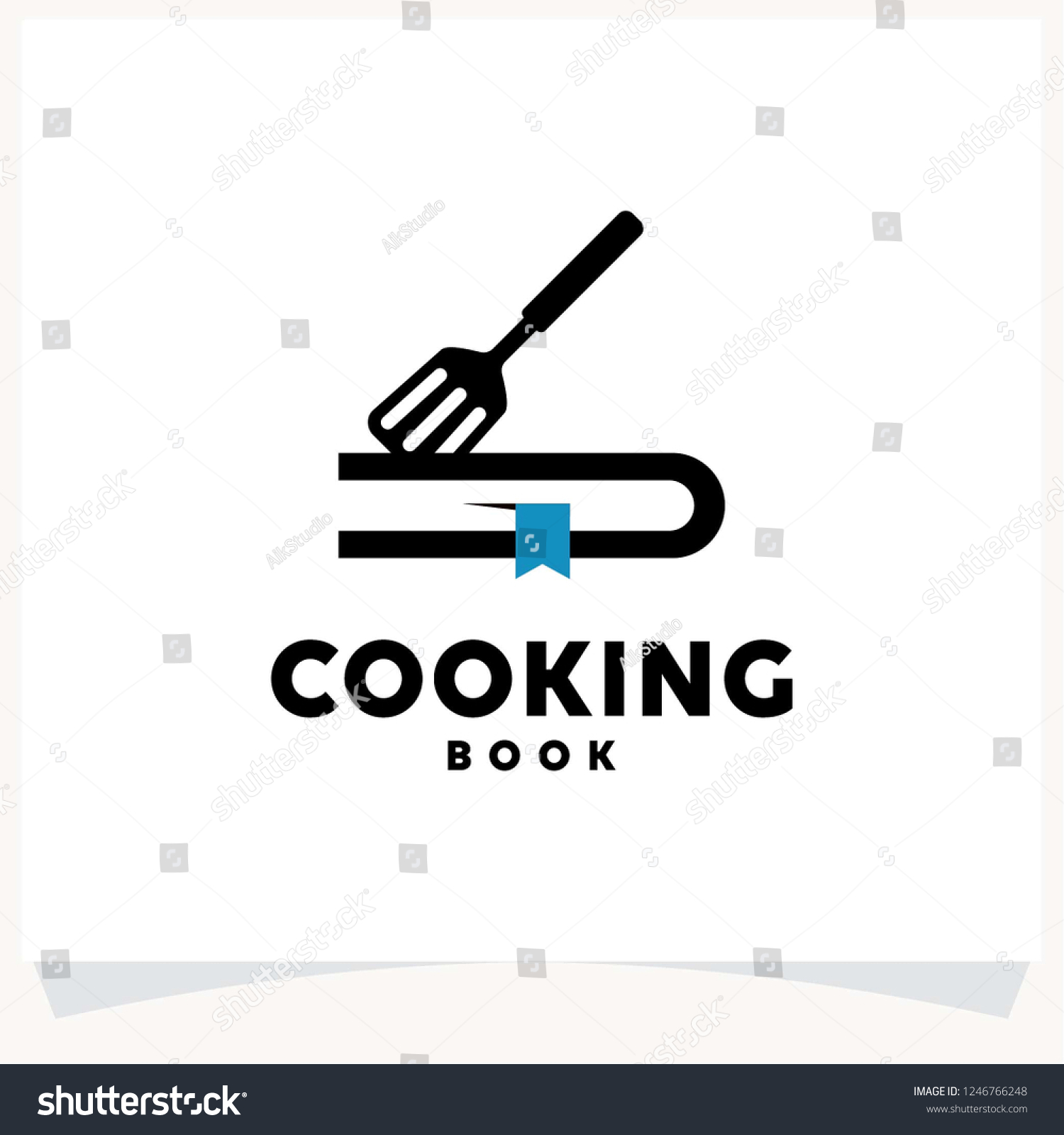 Cooking Book Logo Design Template Stock Vector (Royalty Free) 1246766248