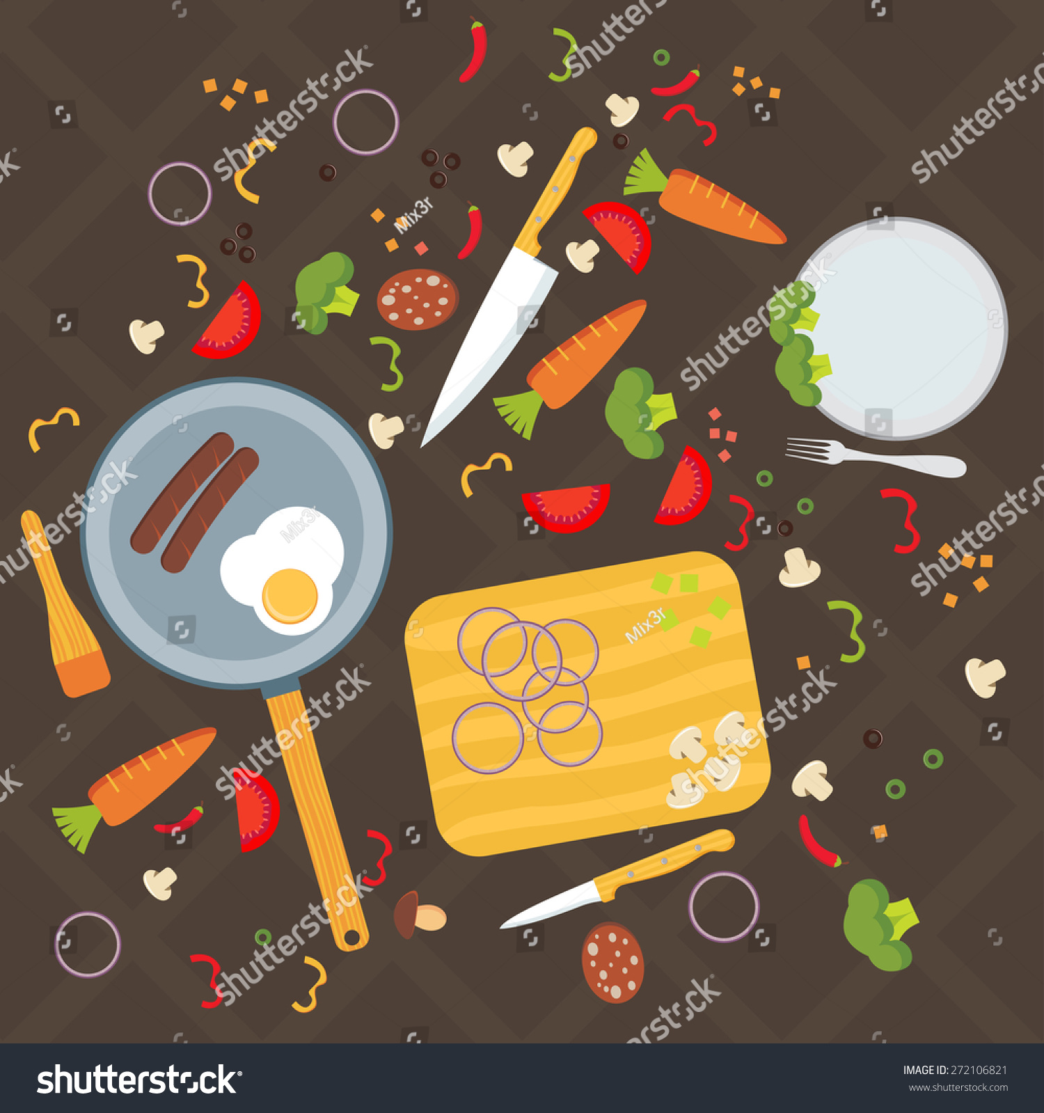 Cooking Poster Design Vector Illustration Stock Vector (Royalty Free ...