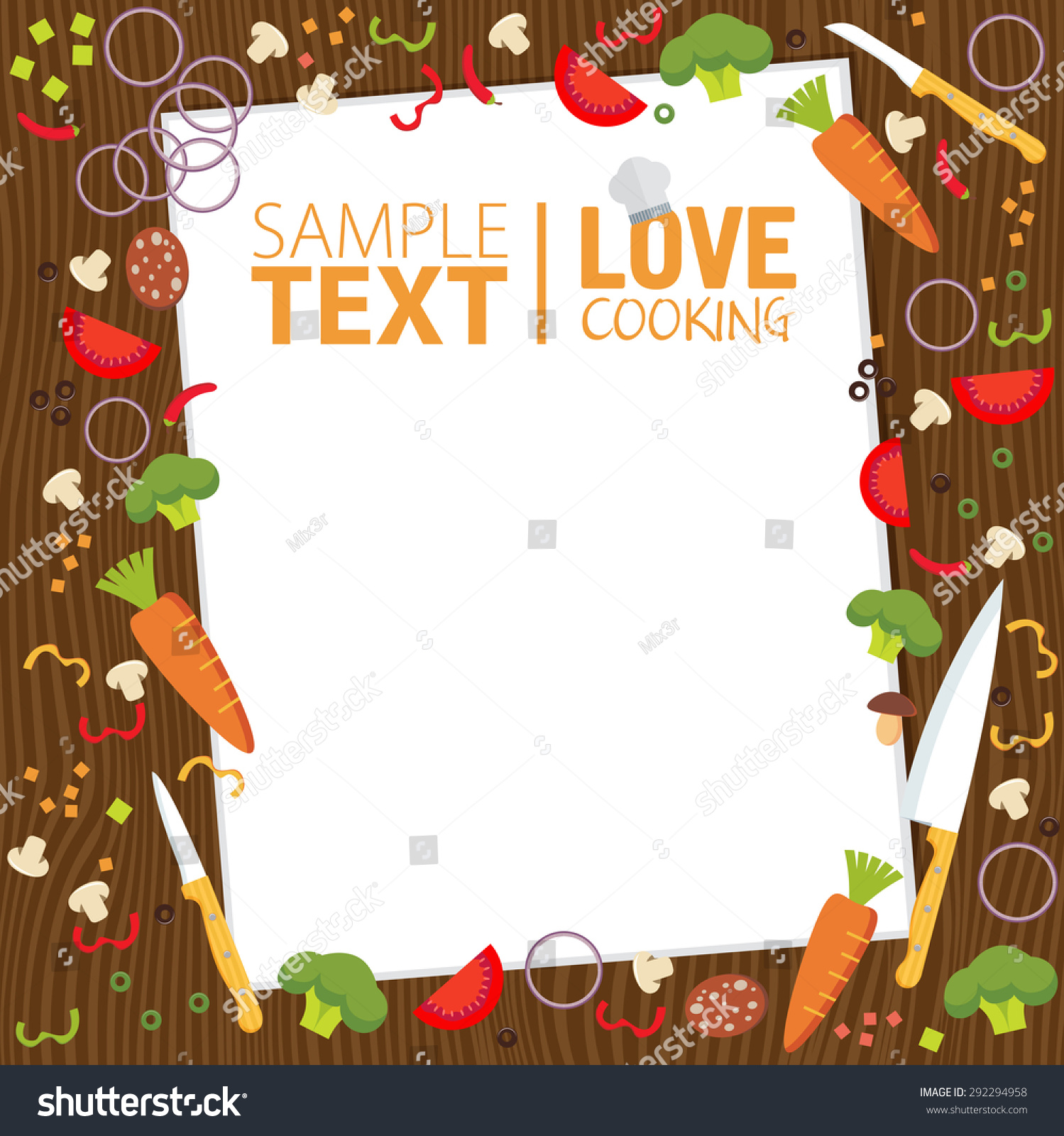 Cooking Poster Design Vector Illustration Stock Vector (Royalty Free ...