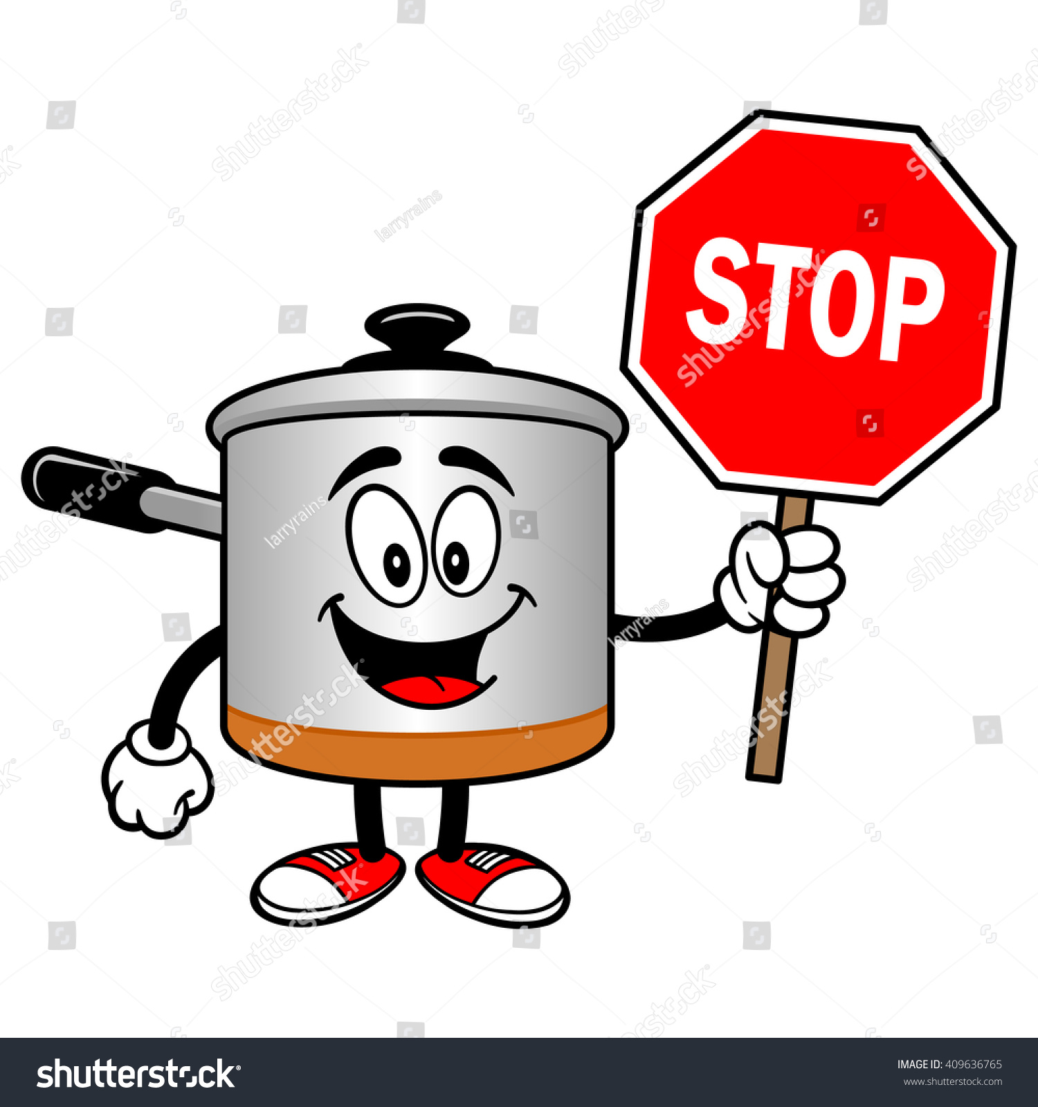 Cooking Pot Stop Sign Stock Vector (Royalty Free) 409636765 | Shutterstock