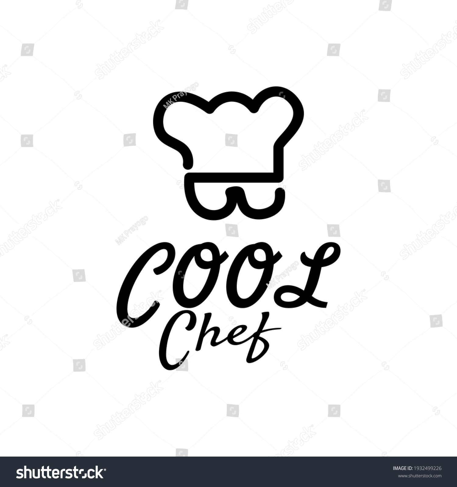 Cool Chef Logo Icon Vector Illustration Stock Vector (Royalty Free ...