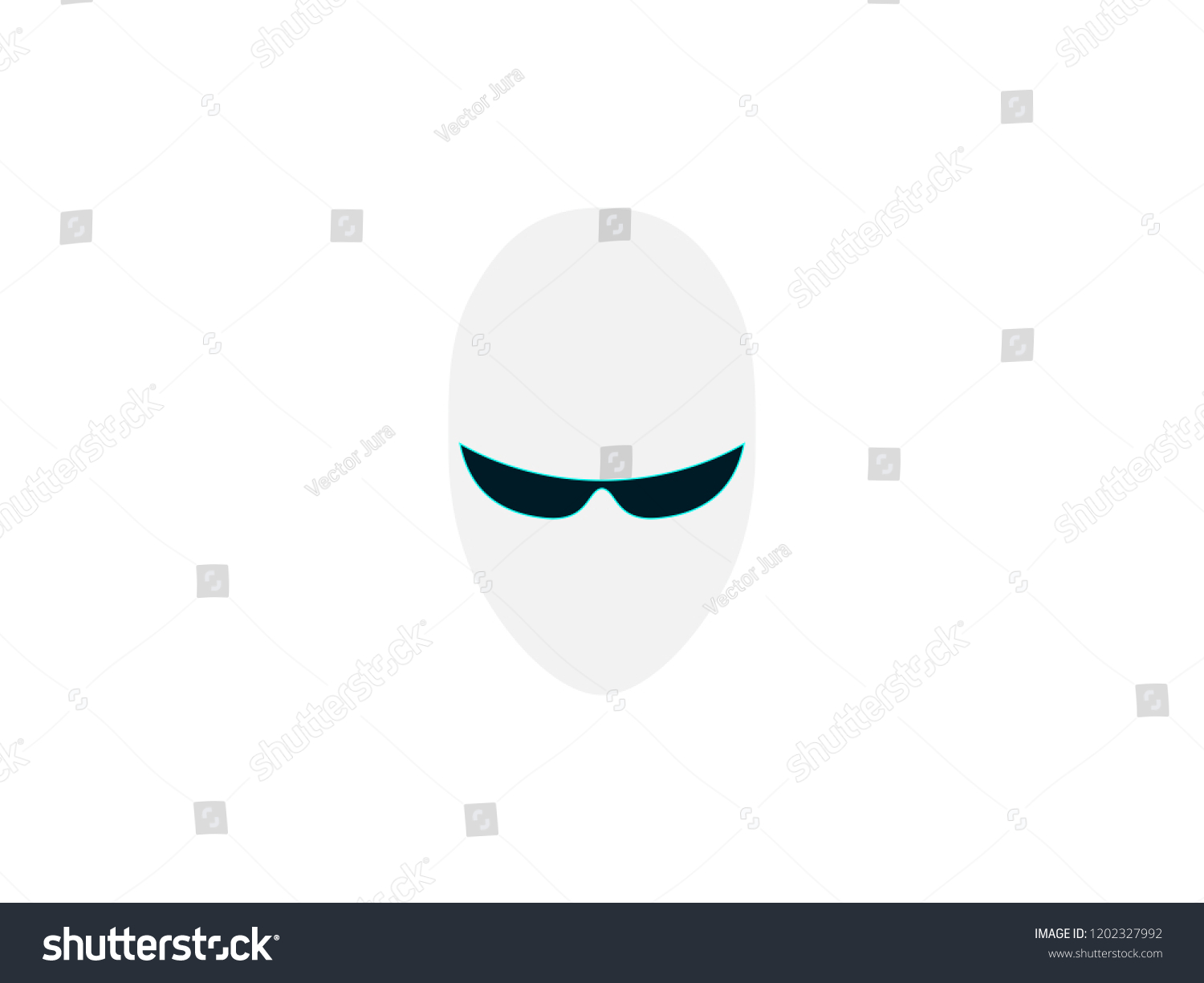 Cool Face Glasses Vector Stock Vector (Royalty Free) 1202327992 ...