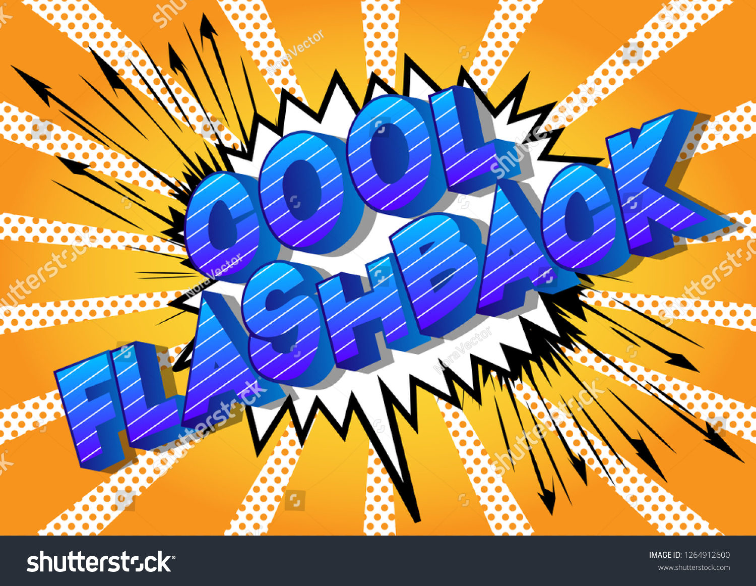 Cool Flashback Vector Illustrated Comic Book Stock Vector (Royalty Free ...