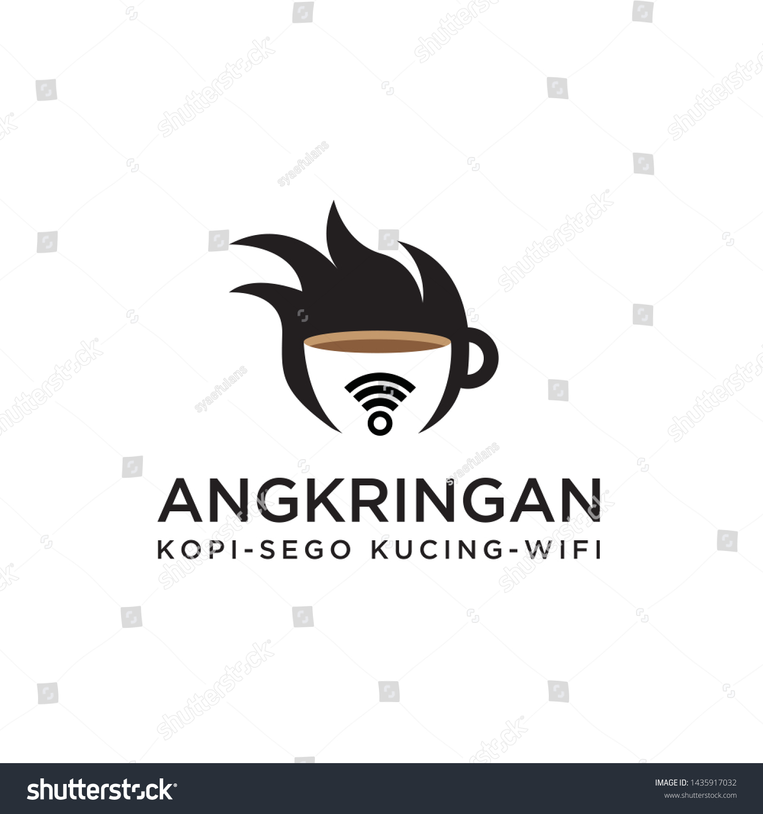 Cool Logo Coffee Shops Stock Vector (Royalty Free) 1435917032
