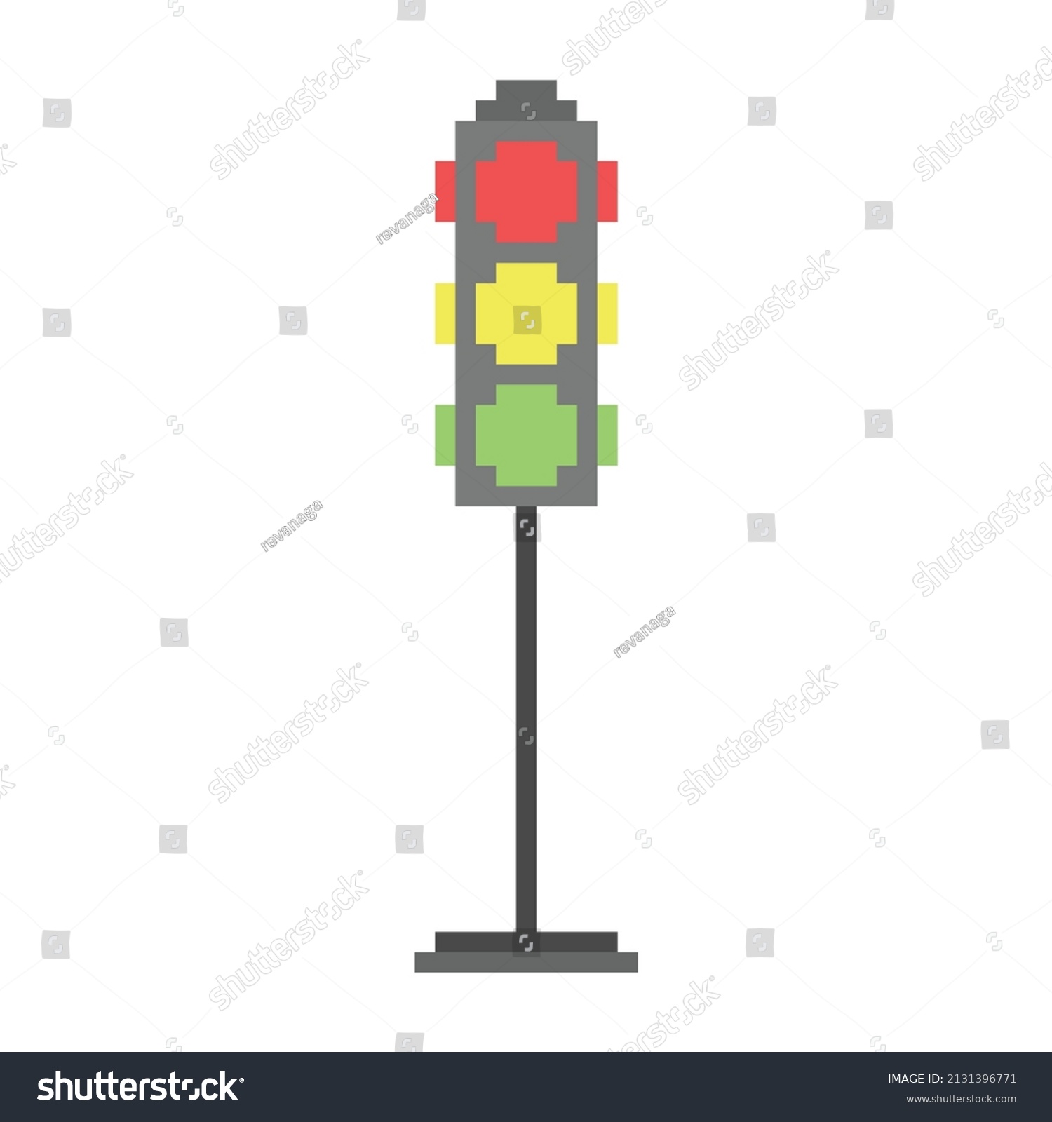 Cool Pixel Art Traffic Light Stock Vector (Royalty Free) 2131396771 ...
