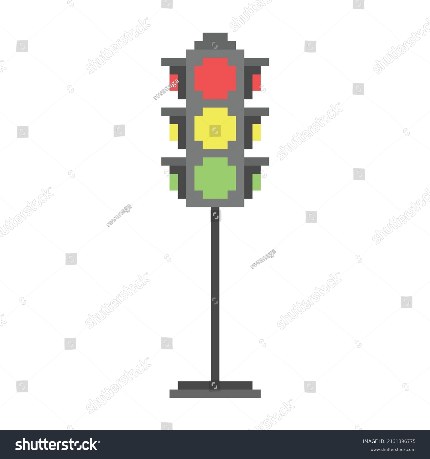 Cool Pixel Art Traffic Light Stock Vector (Royalty Free) 2131396775 ...