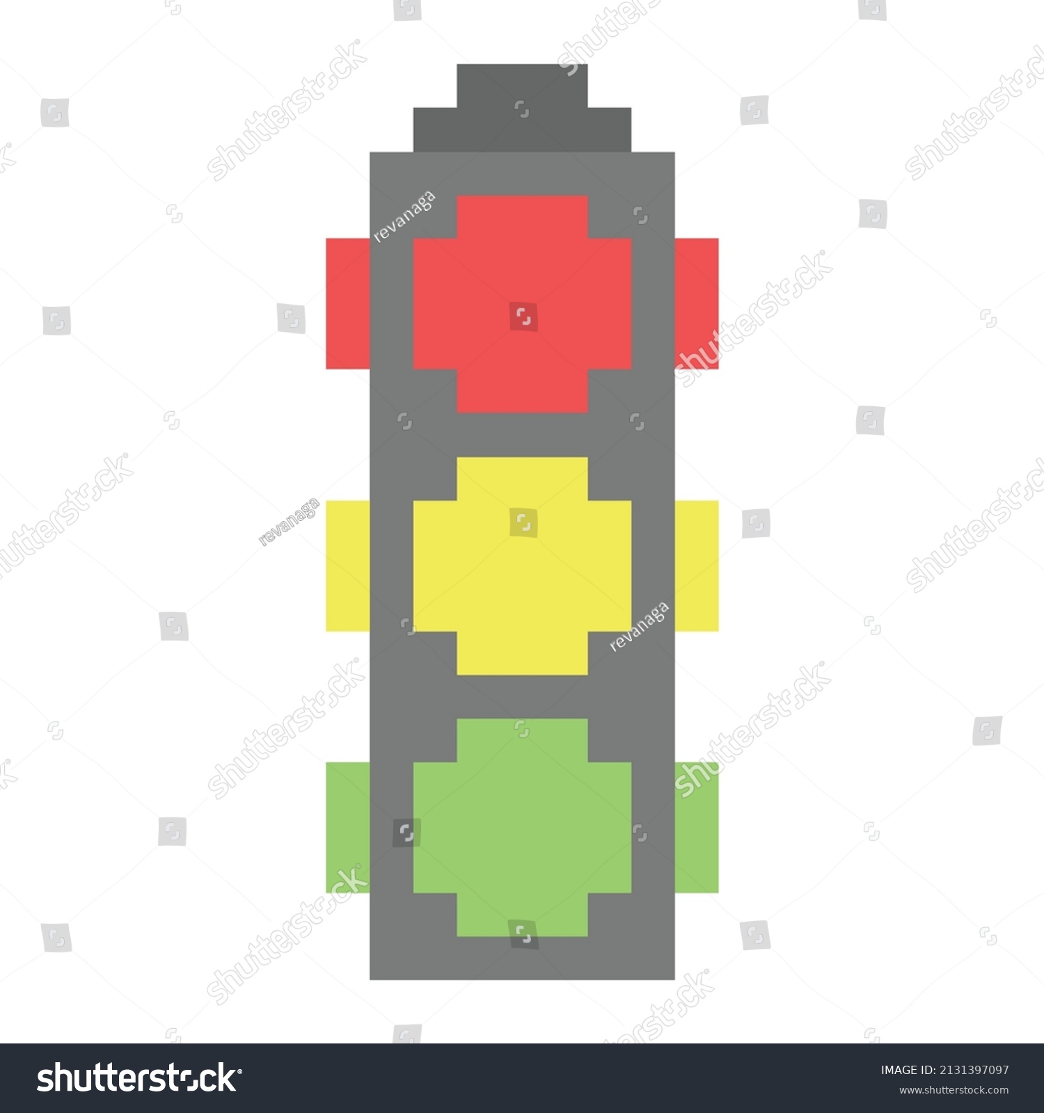 Cool Pixel Art Traffic Light Stock Vector (Royalty Free) 2131397097 ...