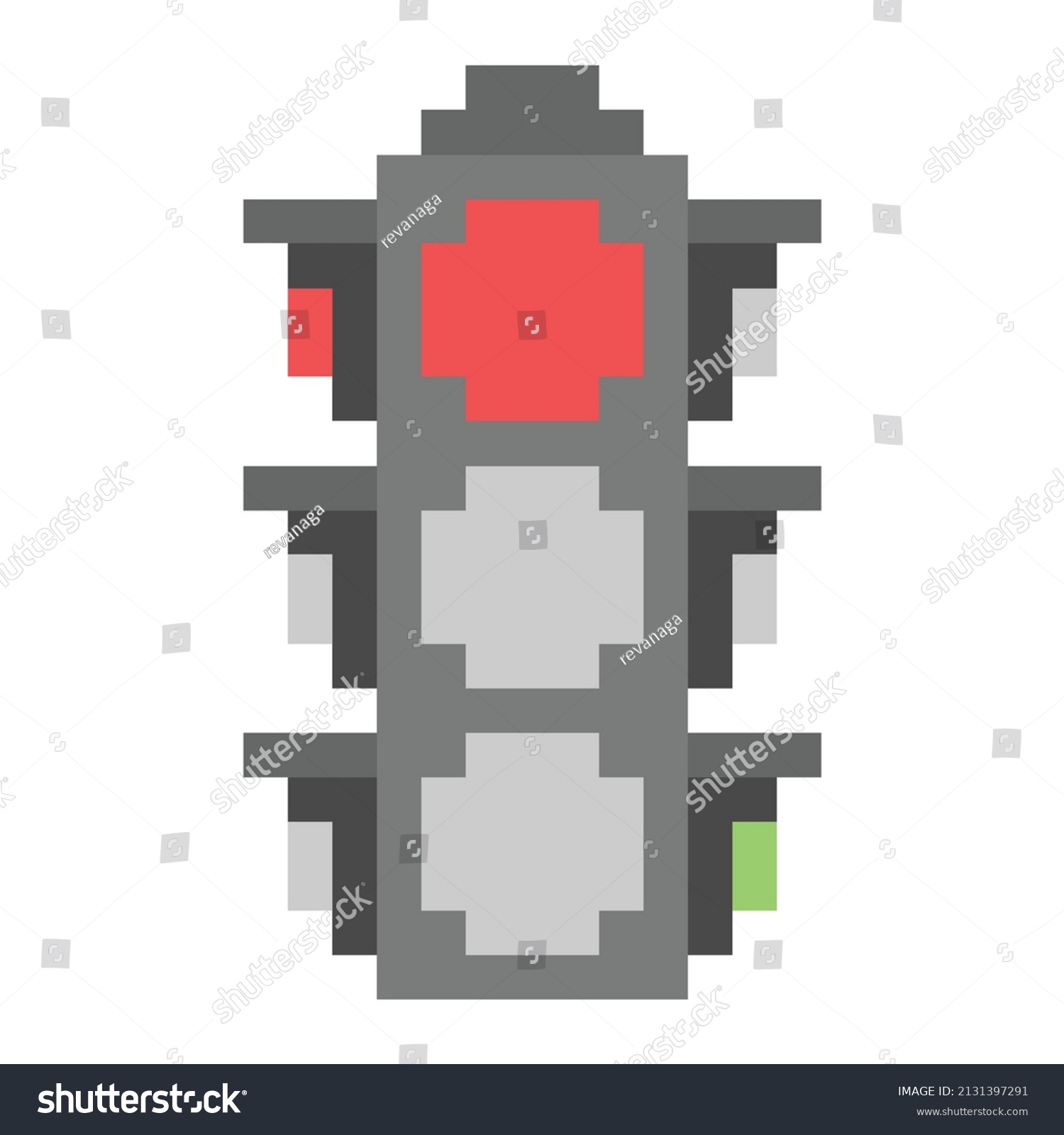 Cool Pixel Art Traffic Light Stock Vector (Royalty Free) 2131397291 ...