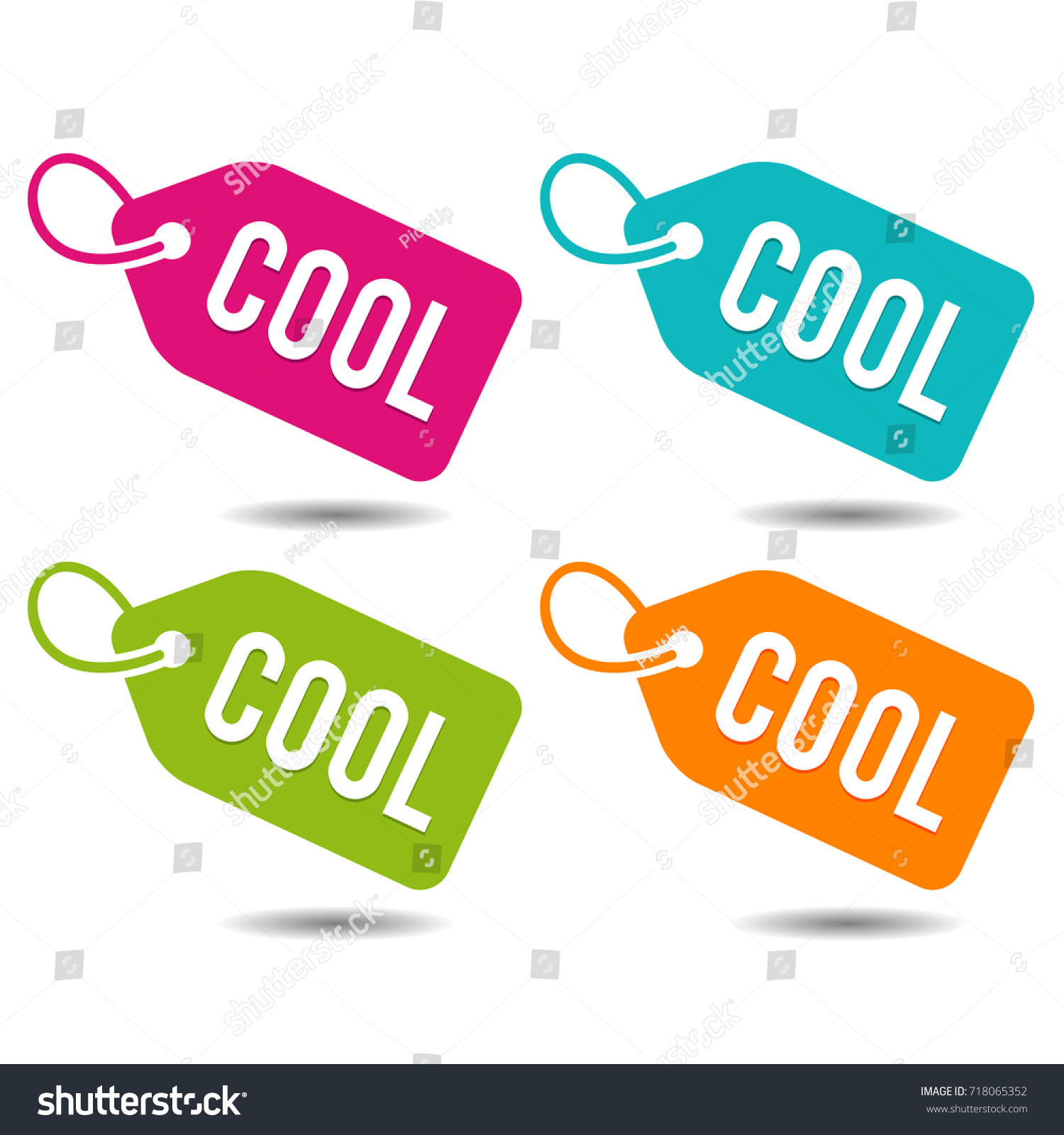 Cool Price Tags Flat Eps10 Vector Stock Vector (Royalty Free) 718065352 ...