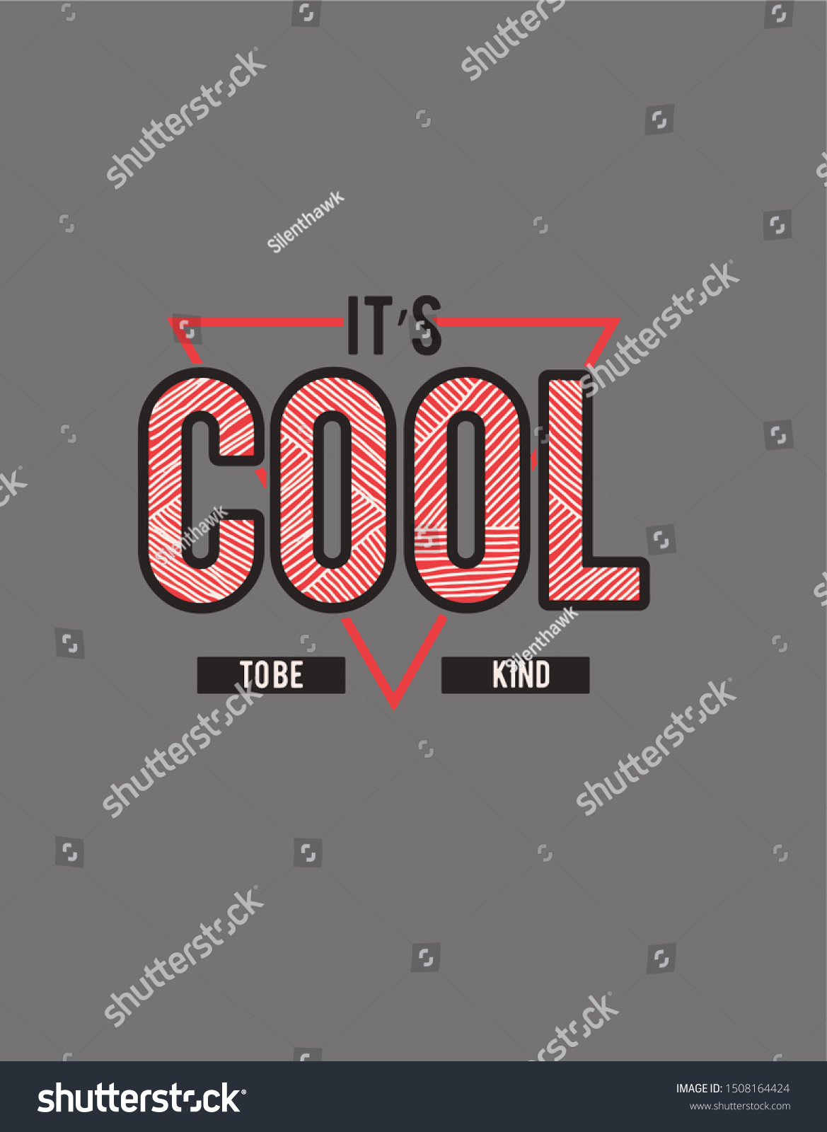 Cool Slogan Logo Poster Design Stock Vector (Royalty Free) 1508164424