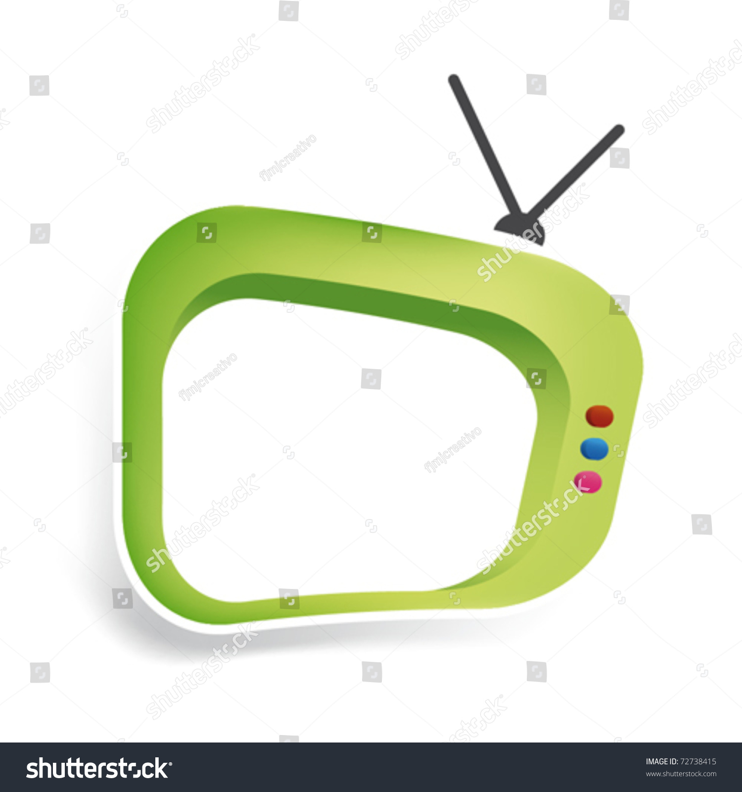Cool Tv Vector Art Stock Vector (Royalty Free) 72738415