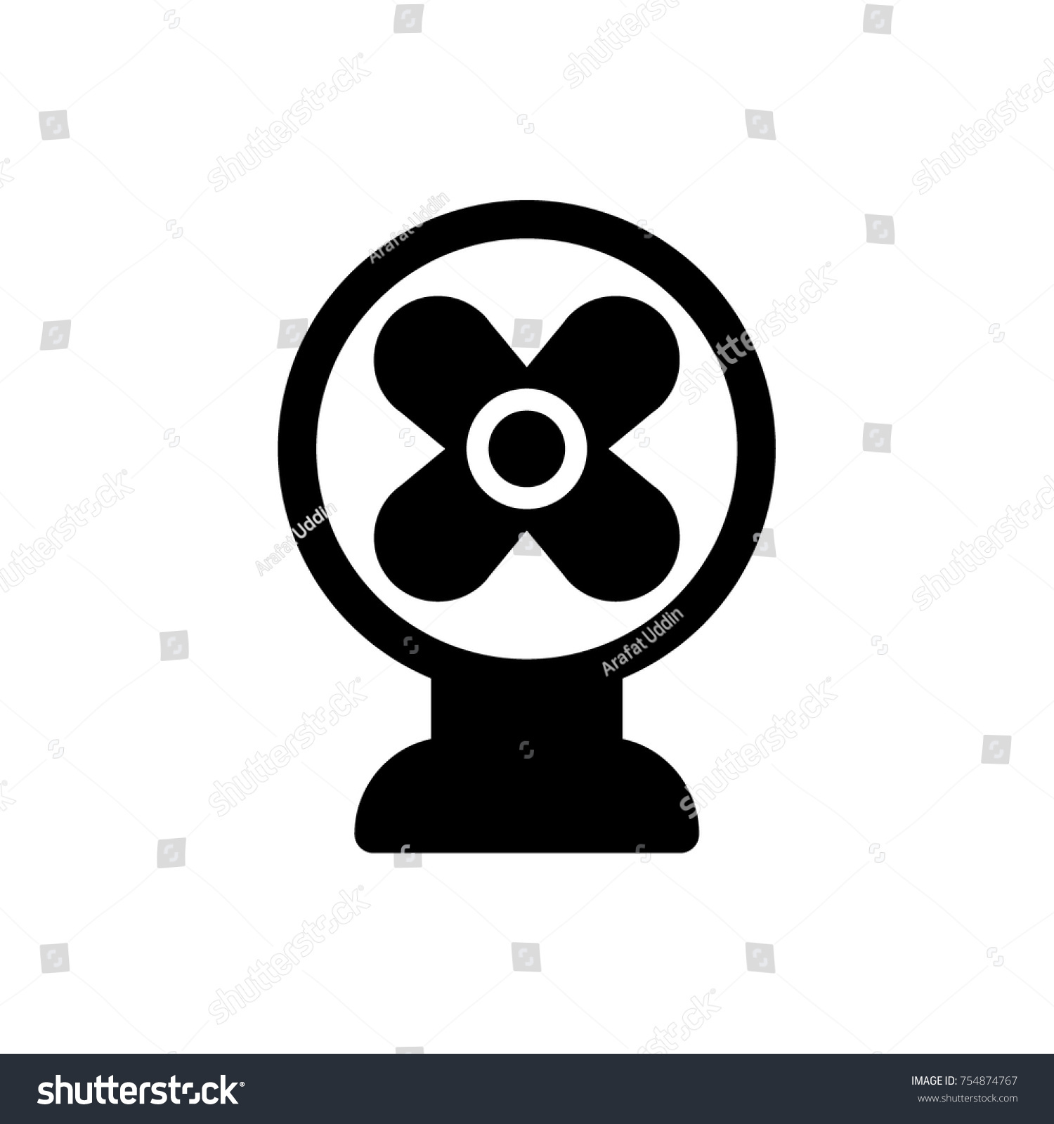 Cooler Fan Icon Stock Vector (Royalty Free) 754874767 | Shutterstock