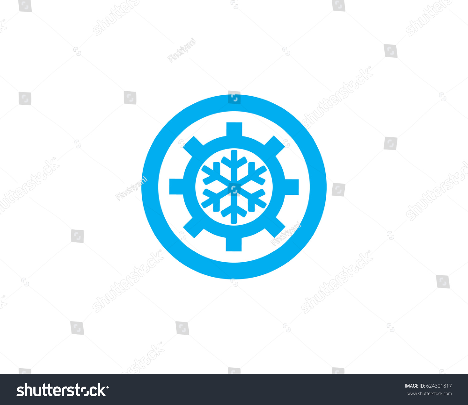 Cooler Ice Service Logo Stock Vector (Royalty Free) 624301817