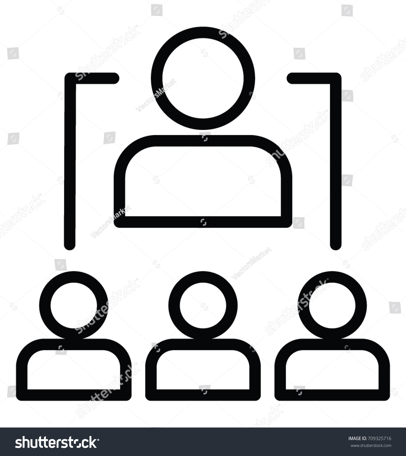 Cooperation Vector Icon Stock Vector (Royalty Free) 709325716 ...