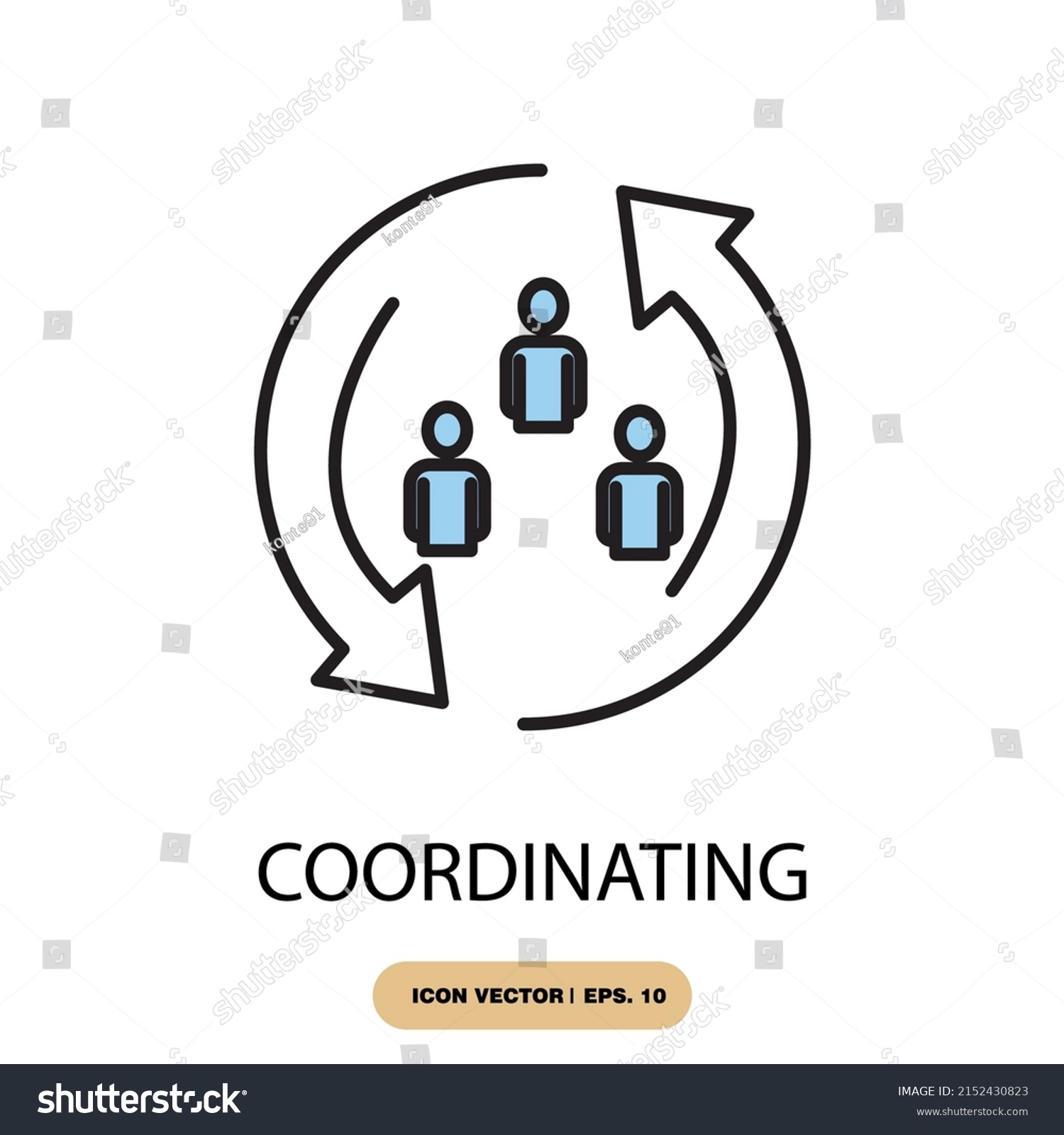 Coordinating Icons Symbol Vector Elements Infographic Stock Vector ...