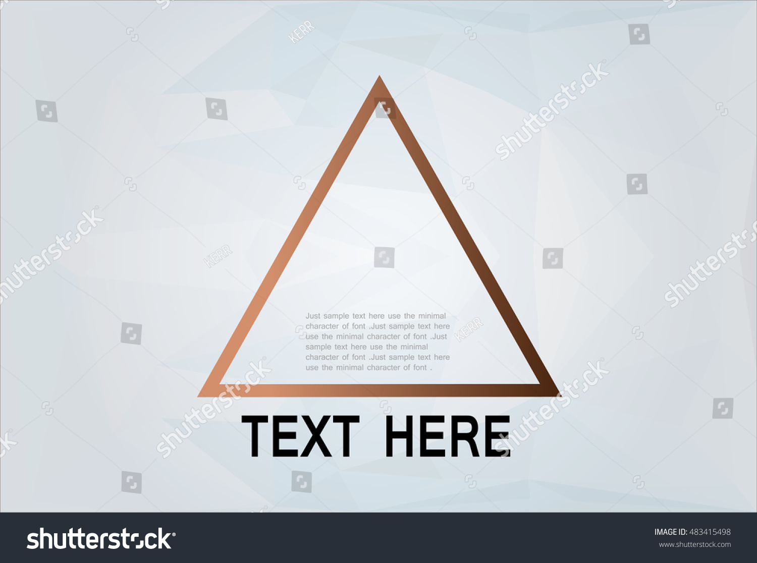 Copper Triangle Luxury Design Stock Vector (Royalty Free) 483415498 ...