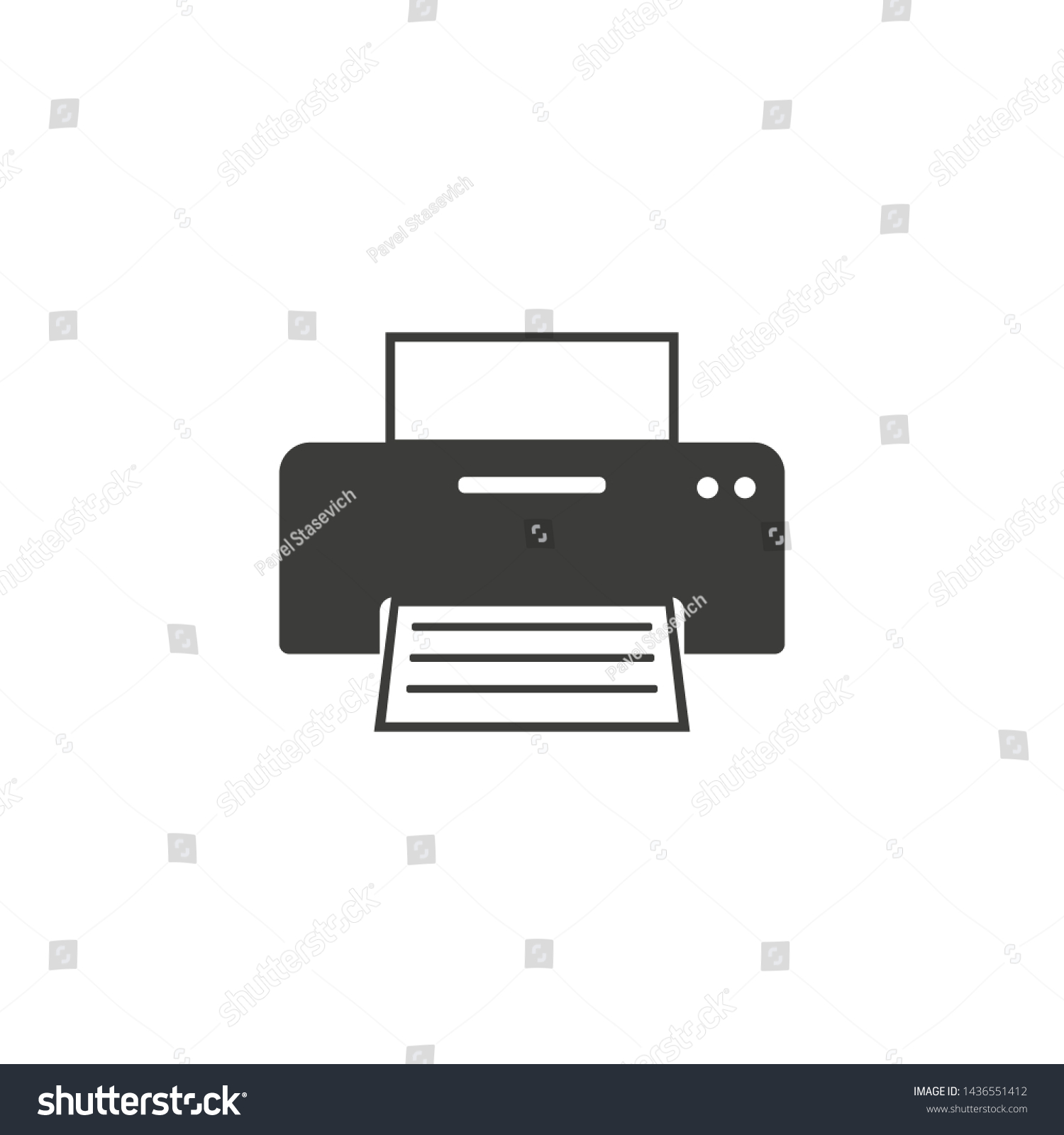 Copy Device Printer Icon Vector Illustration Stock Vector (Royalty Free ...