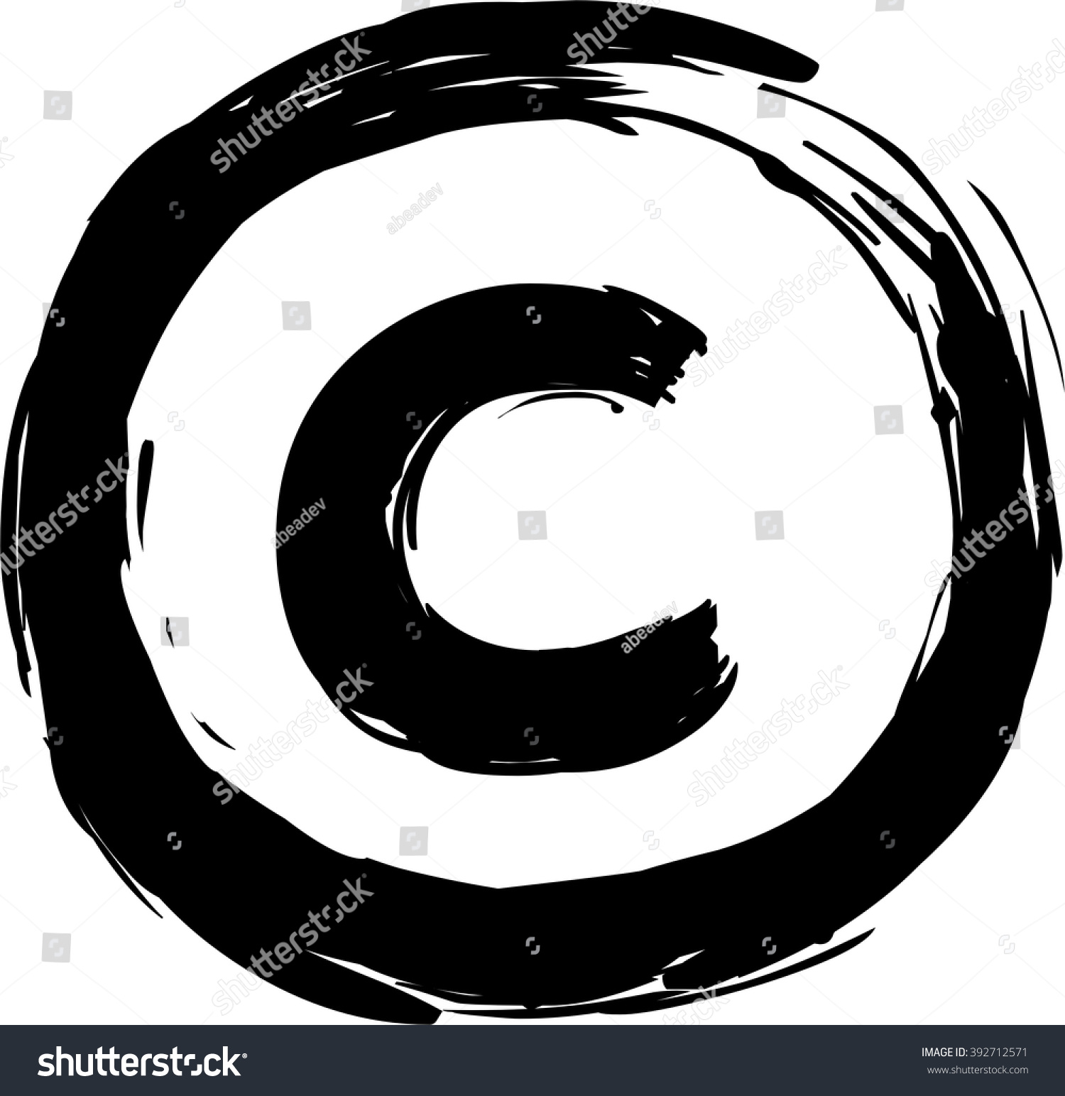 Copyright Symbol Stock Vector 392712571 - Shutterstock