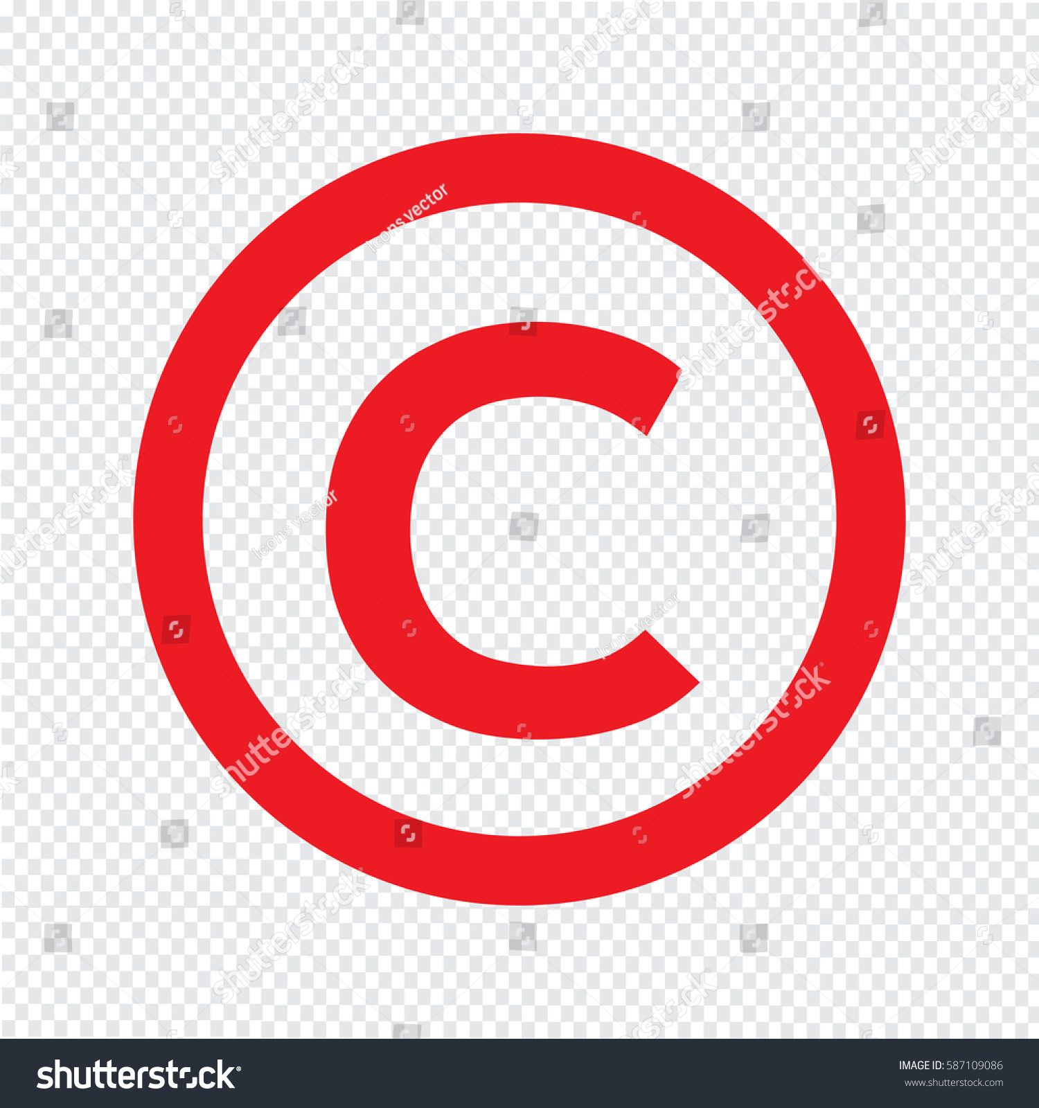 Copyright Symbol Icon Stock Vector (Royalty Free) 587109086 | Shutterstock