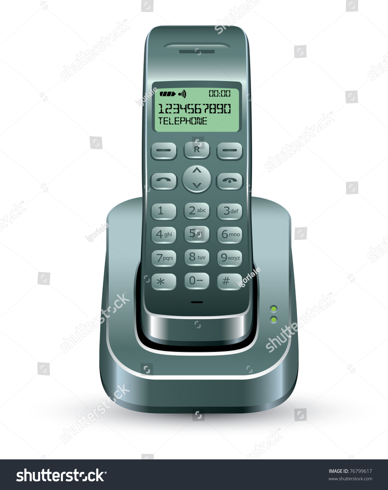 Cordless Phone Vector: เวกเตอร์สต็อก (ปลอดค่าลิขสิทธิ์) 76799617 ...