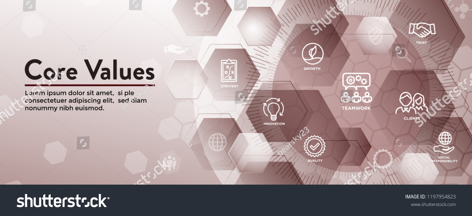 Core Values Web Header Banner Image Stock Vector (Royalty Free ...