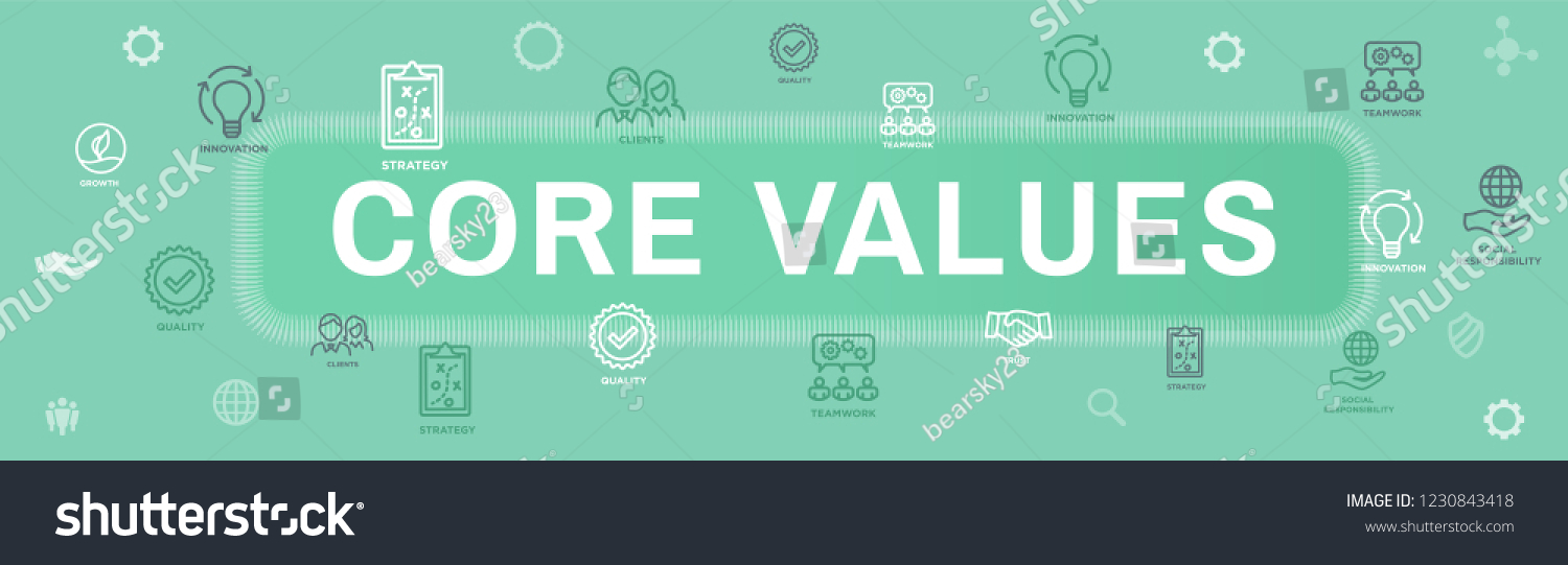Core Values Web Header Banner Image Stock Vector (Royalty Free ...