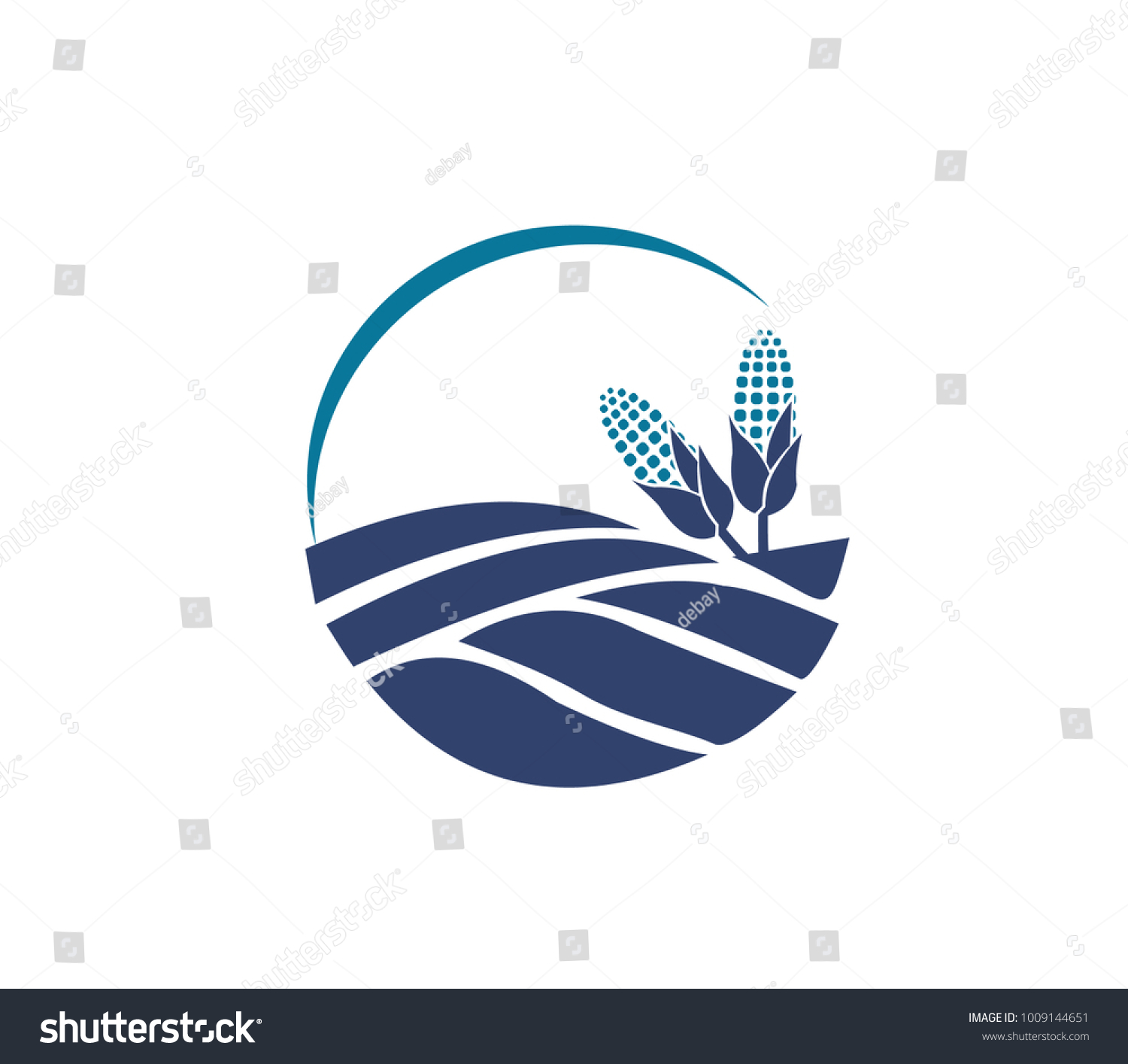 Corn Farm Logo Stock Vector (Royalty Free) 1009144651 | Shutterstock