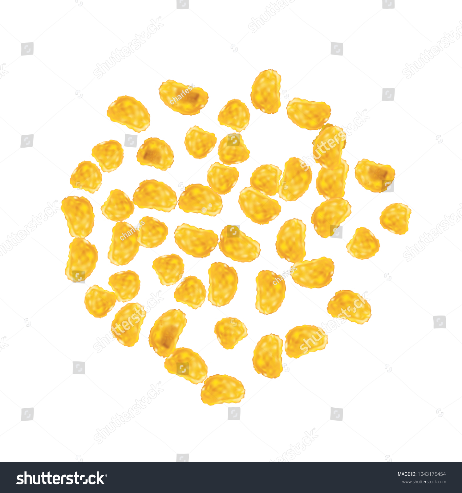 Corn Flakes Cereal Vector Illustration Stock Vector (Royalty Free ...