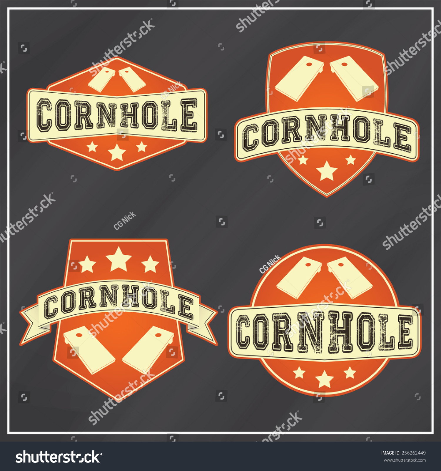Corn Hole Logos: เวกเตอร์สต็อก (ปลอดค่าลิขสิทธิ์) 256262449 | Shutterstock