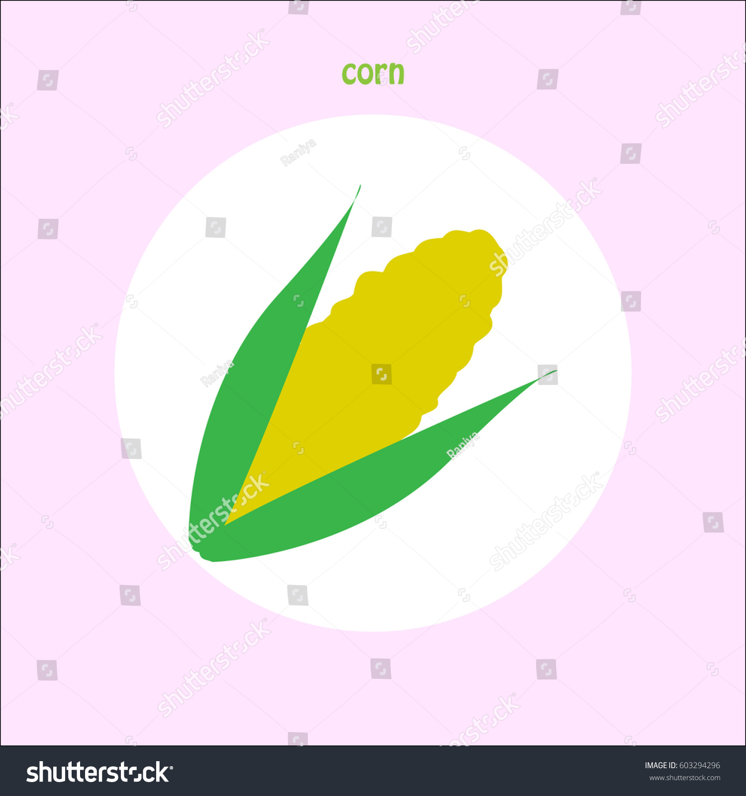 Corn Icon Logo Symbol Vegetable Stock Vector (Royalty Free) 603294296 ...