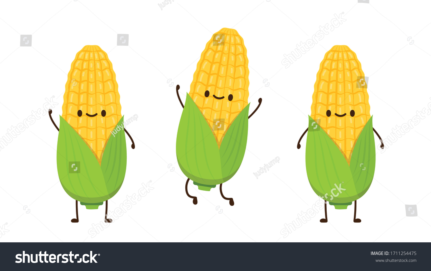 Corn Vector Corn Character Design Corn Stock Vector (Royalty Free ...