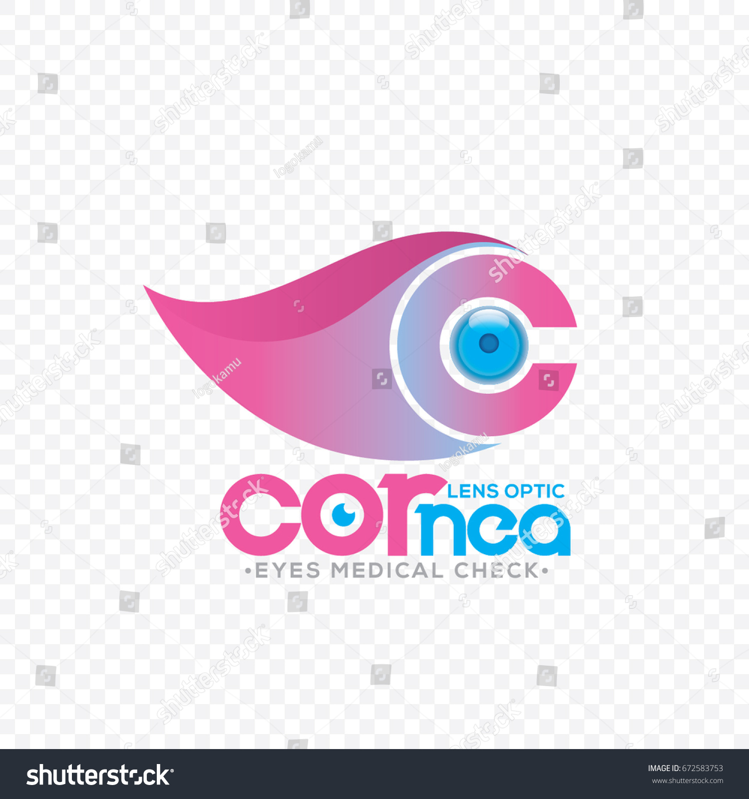 Cornea Lens Optic Logo Vector Stock Vector (Royalty Free) 672583753