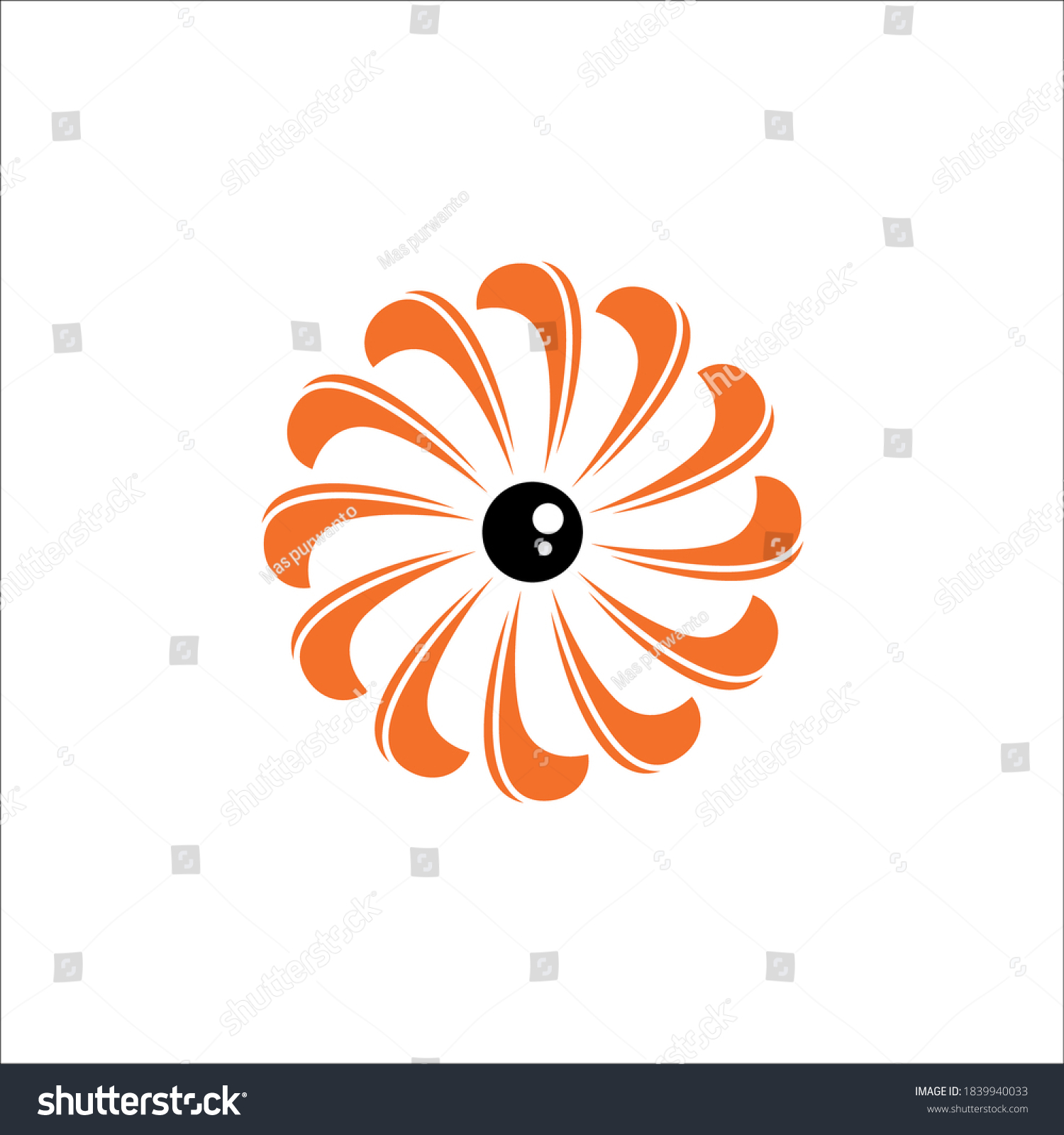 Corneas Vector Illustration Logo Design Stock Vector (Royalty Free ...