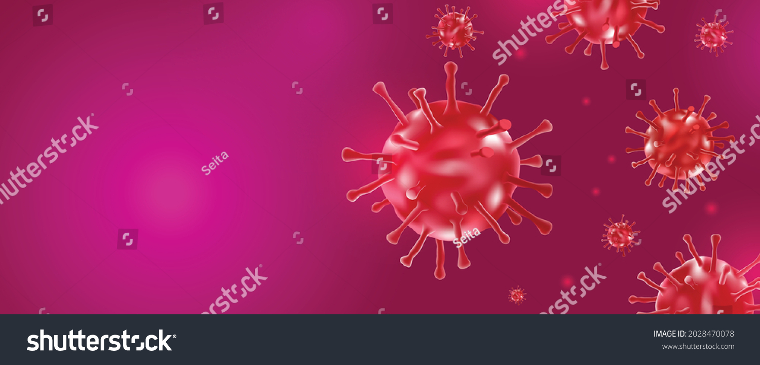 Coronavirus Outbreak Background Disease Cells Vector Stock Vector ...