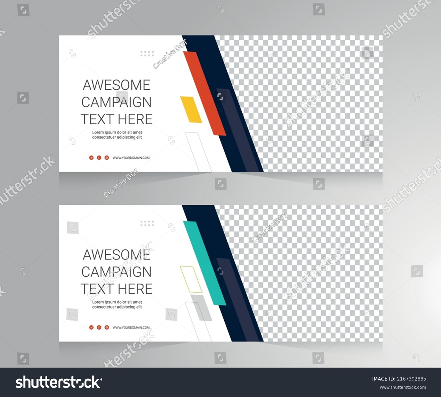 Corporate Banner Layout Template Design Stock Vector (Royalty Free ...