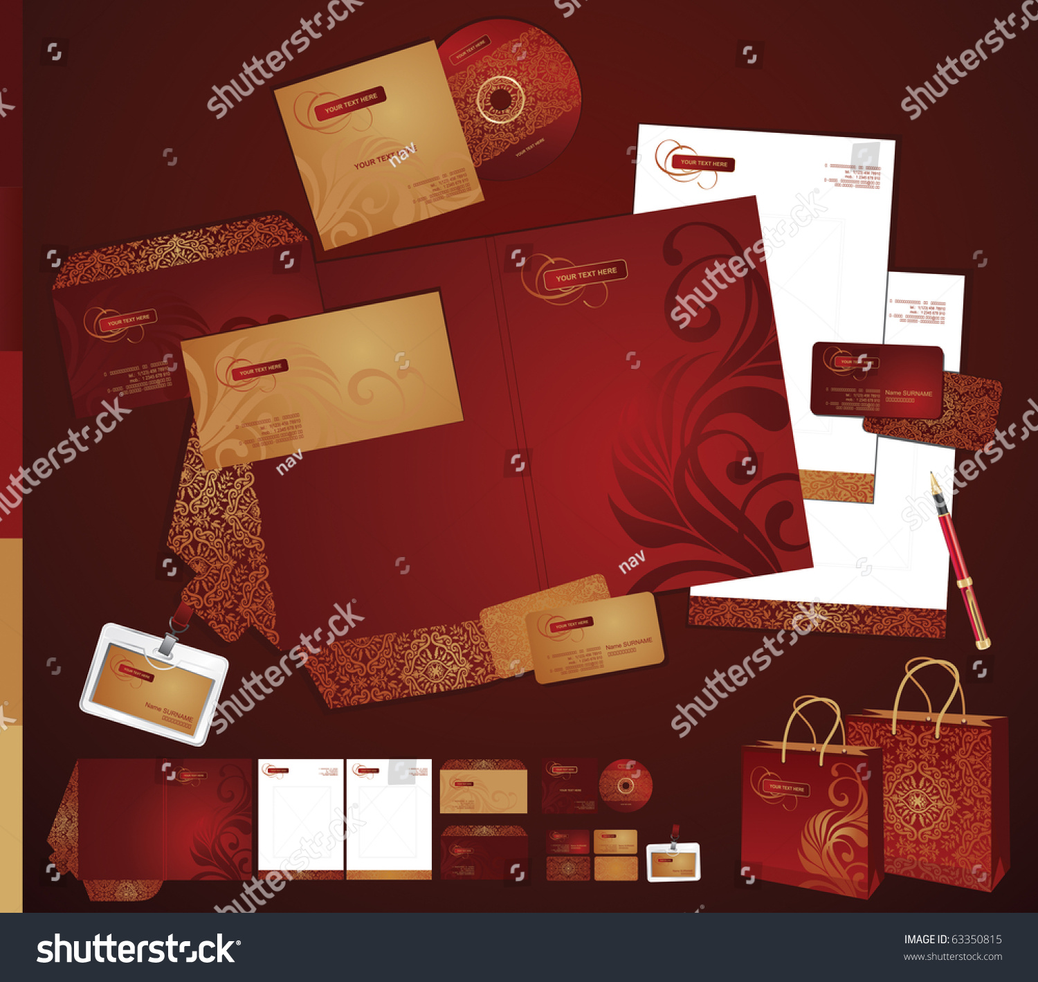 Corporate Business Layout Stock Vector (Royalty Free) 63350815 ...
