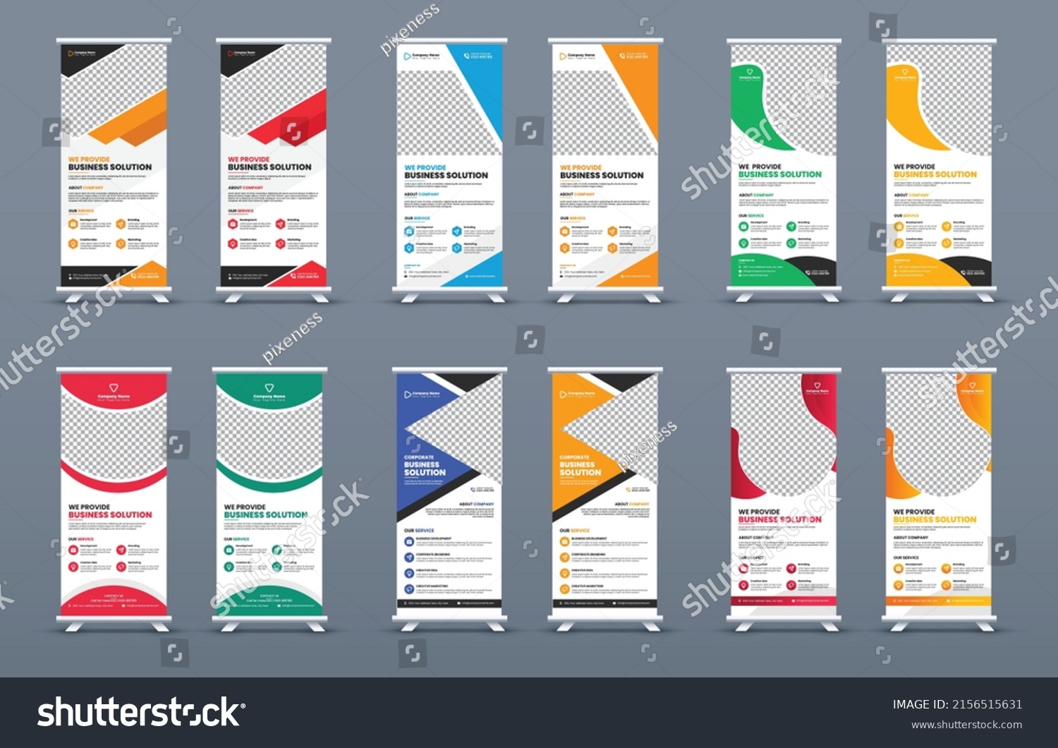 Corporate Business Rollup Banner Bundle Meeting Stock Vector (Royalty ... Corporate Business Rollup Banner Bundle Meeting Stock Vector (Royalty ...