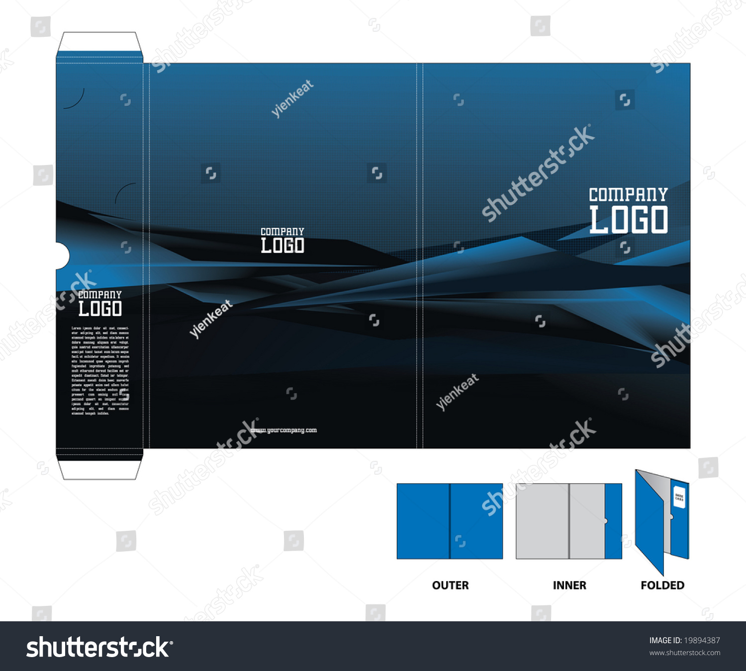 2,991 Folder die cut template Images, Stock Photos & Vectors | Shutterstock