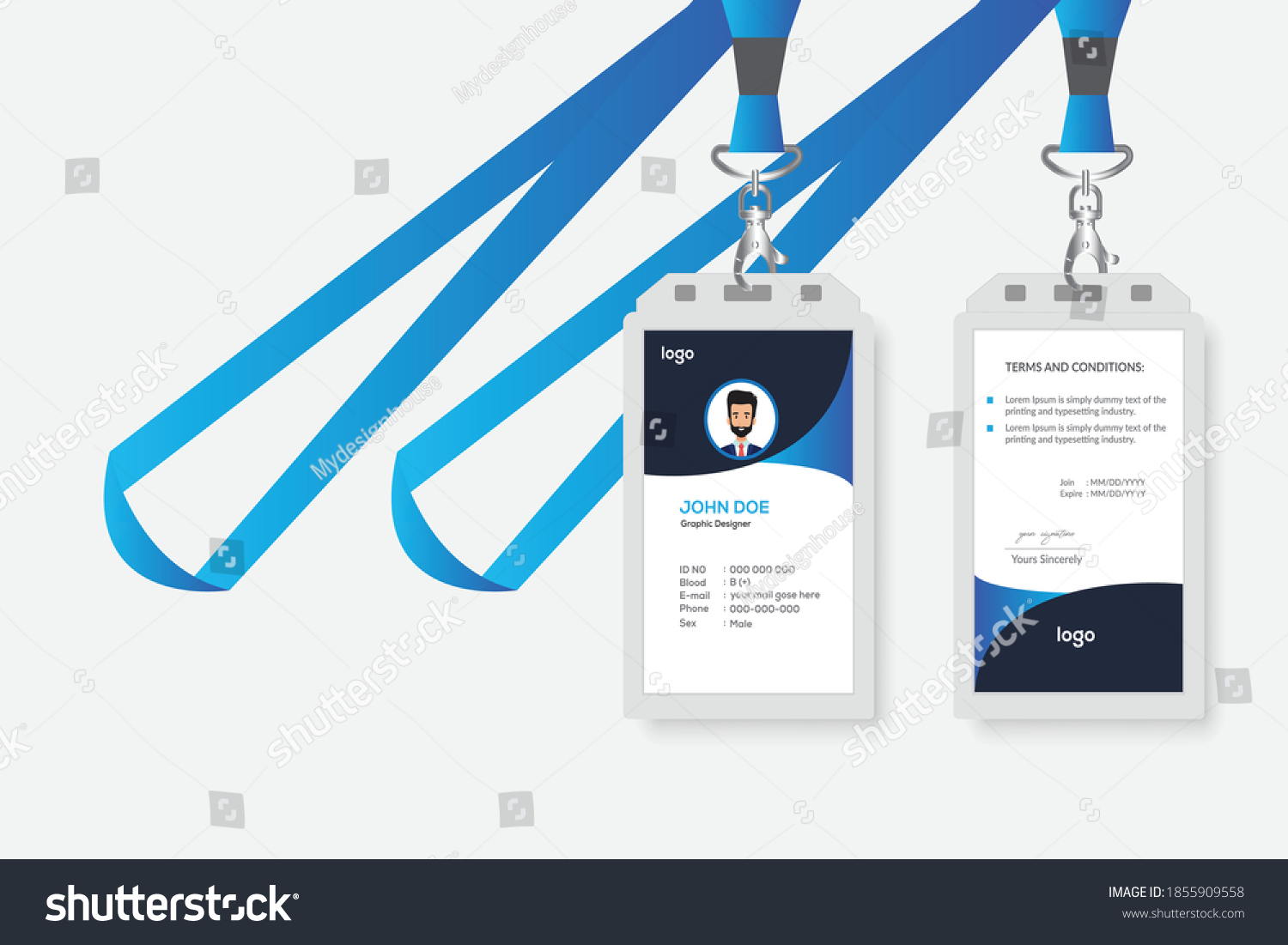 Corporate Id Card Design Template Stock Vector (Royalty Free ...