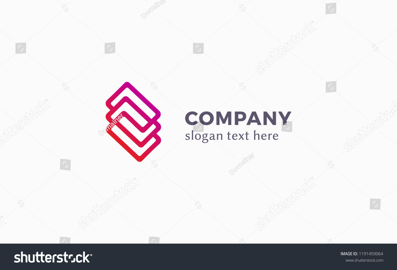 Corporate Logo Vector Linear Style Stock Vector (Royalty Free ...