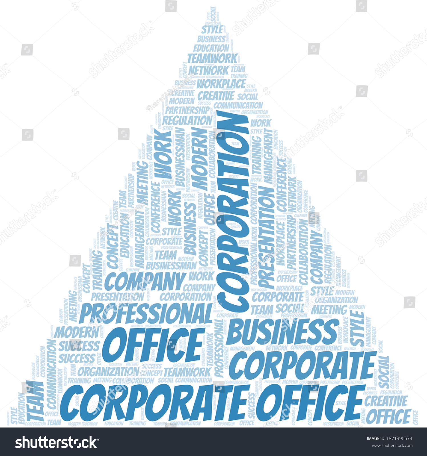 Corporate Office Vector Word Cloud Made Stock Vector (Royalty Free ...