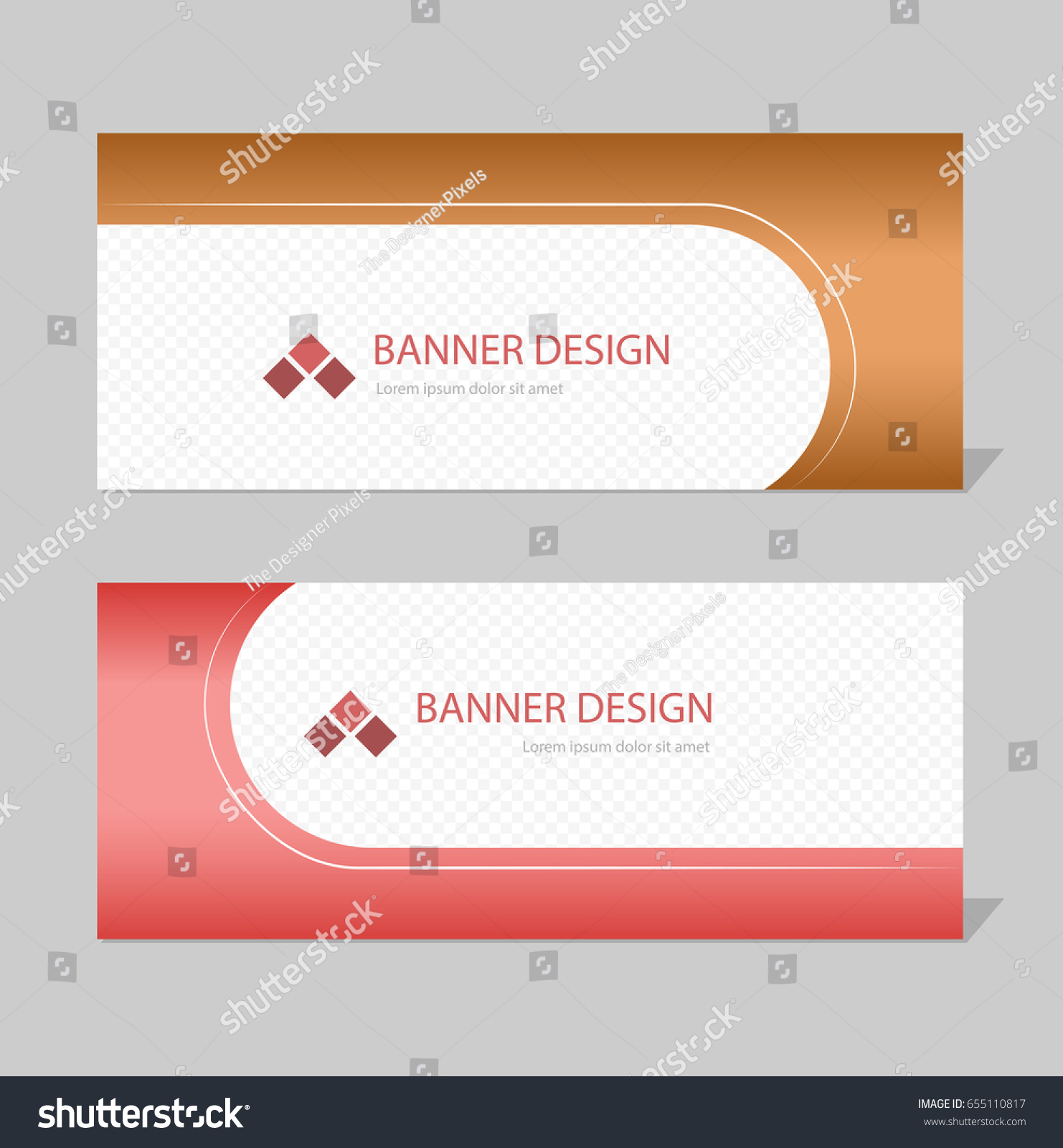 Corporate Simple Banner Template Design Stock Vector (Royalty Free ...