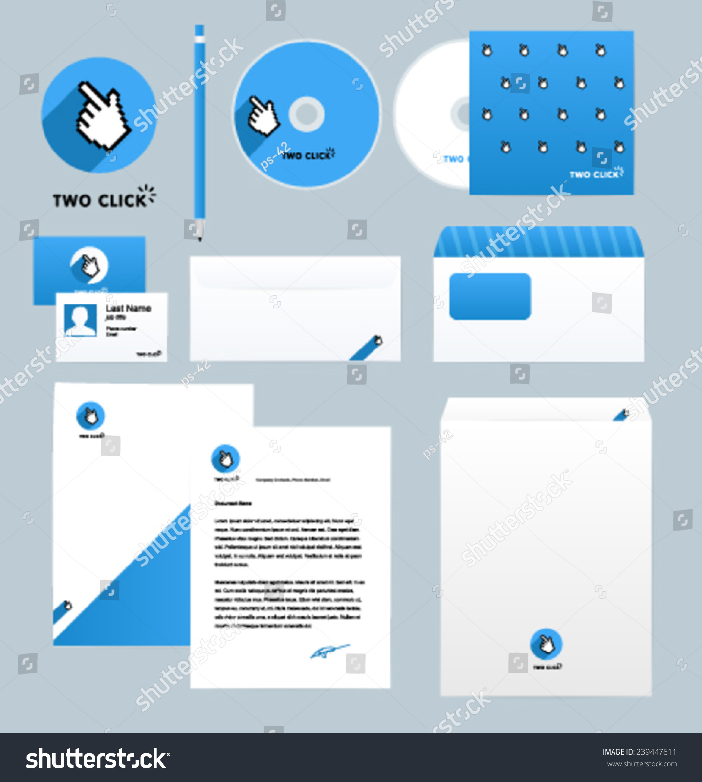 Corporate Style Design Template Vector Editable Stock Vector (Royalty ...